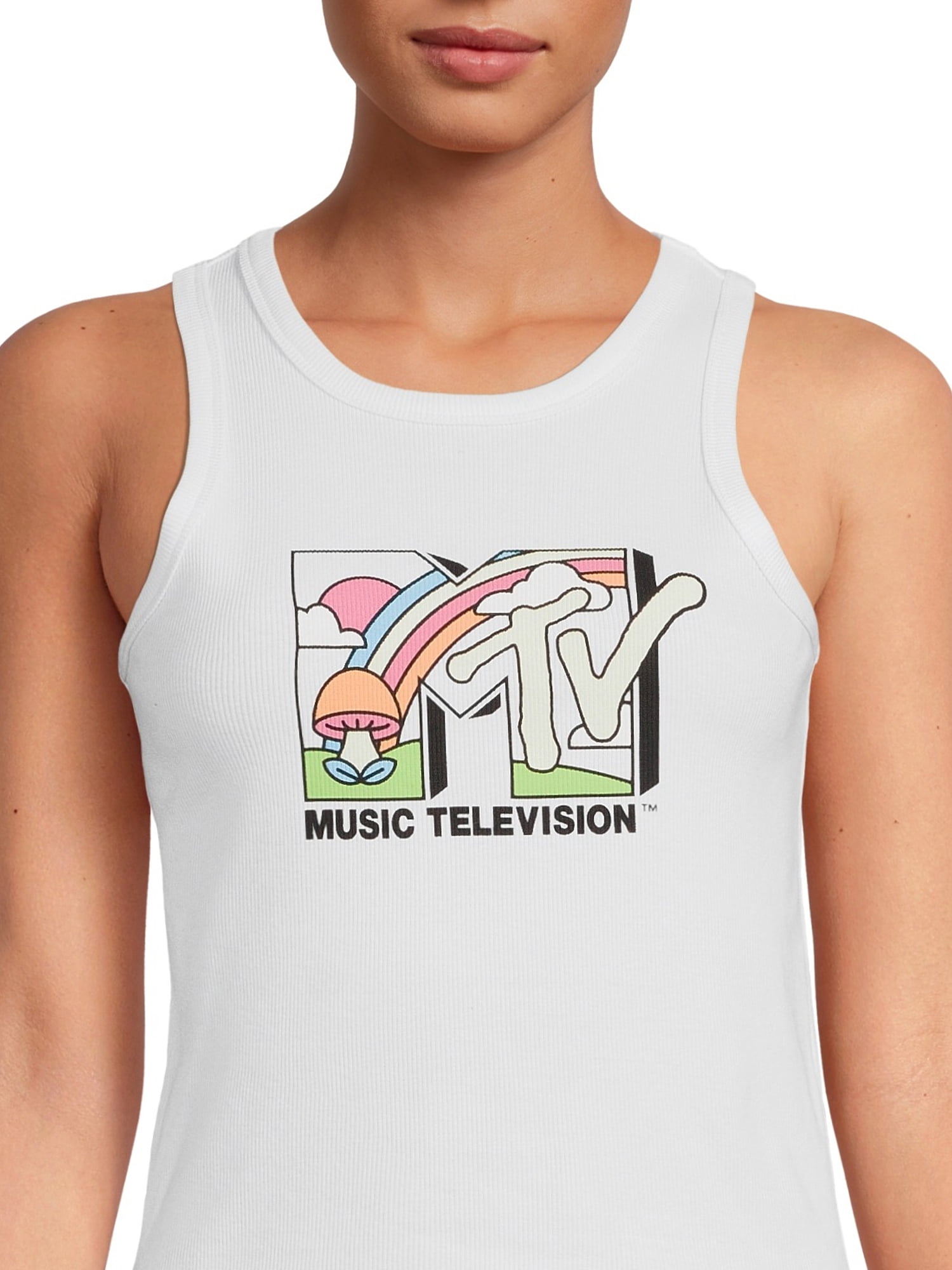 MTV Juniors’ Bright Side Graphic Tank Top - Walmart.com