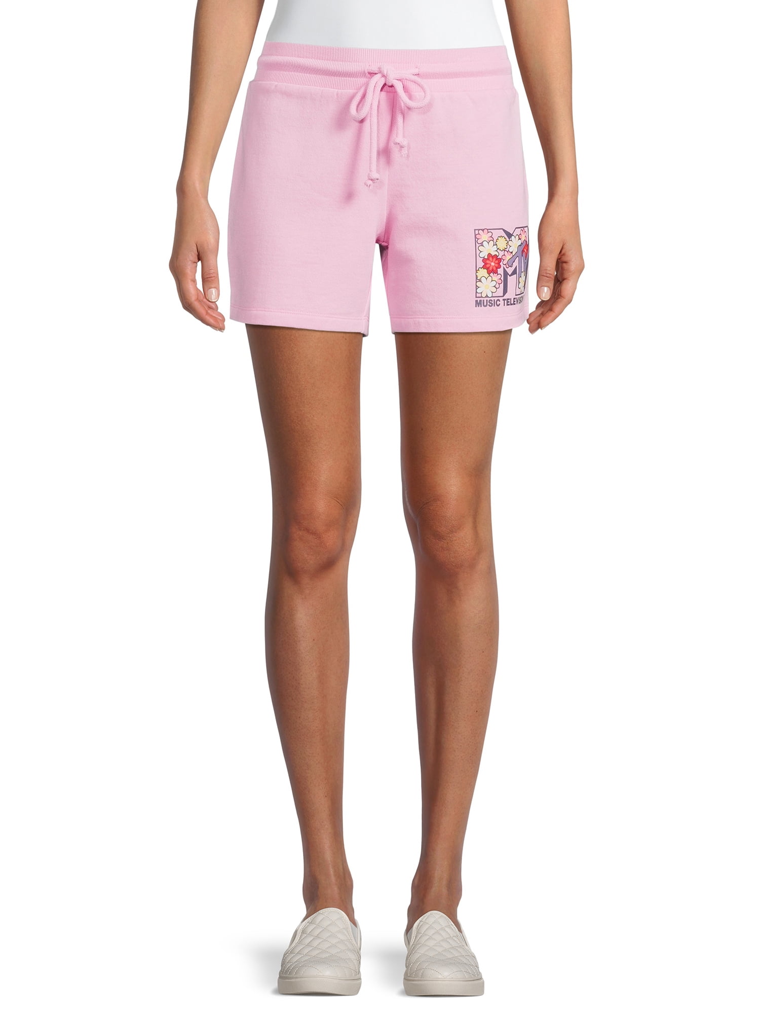 Licensed Graphics MTV Juniors' Pull-On Shorts - Cotton Blend ...