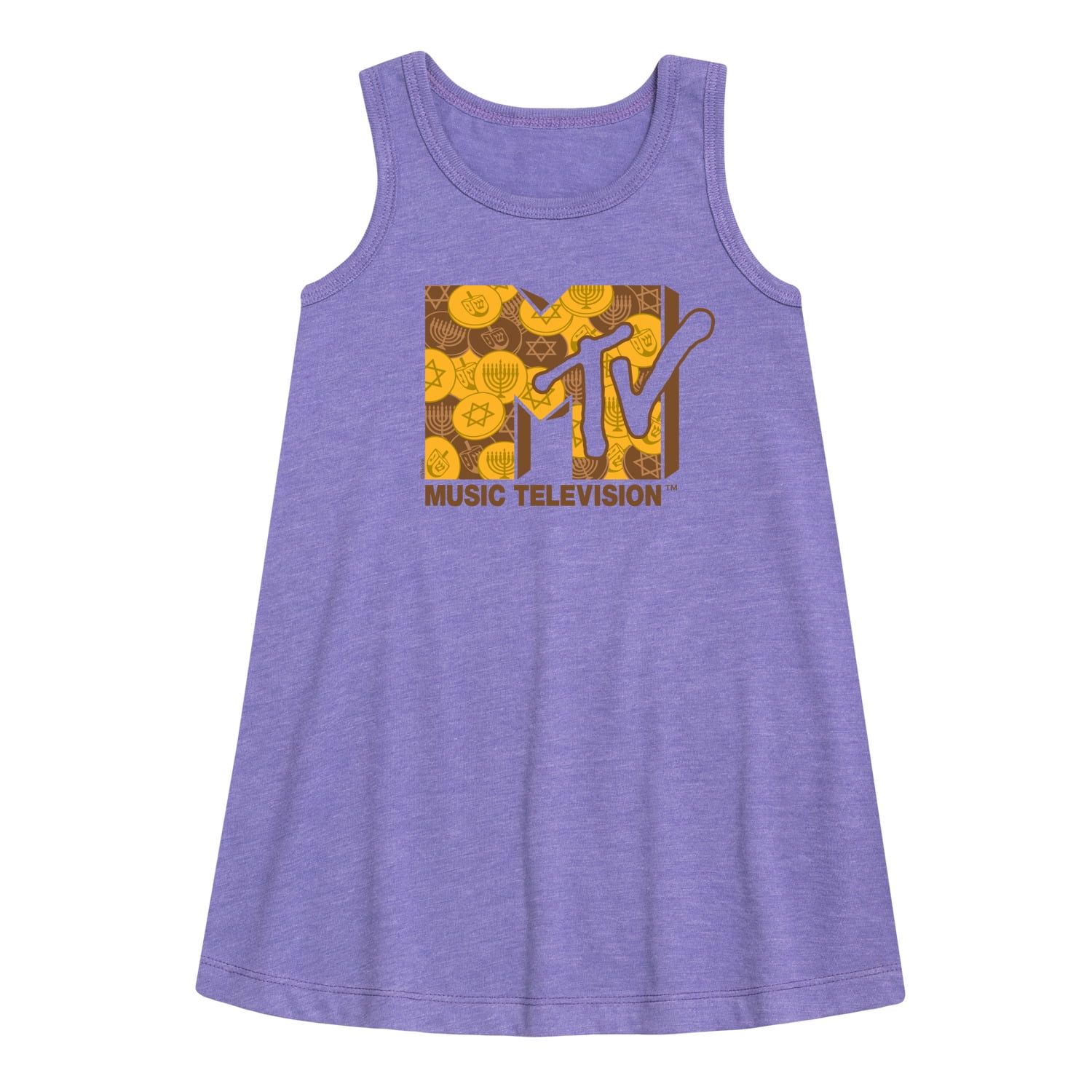 MTV - Logo Hanukkah Gelt - Toddler & Youth Girls A-line Dress - Walmart.com