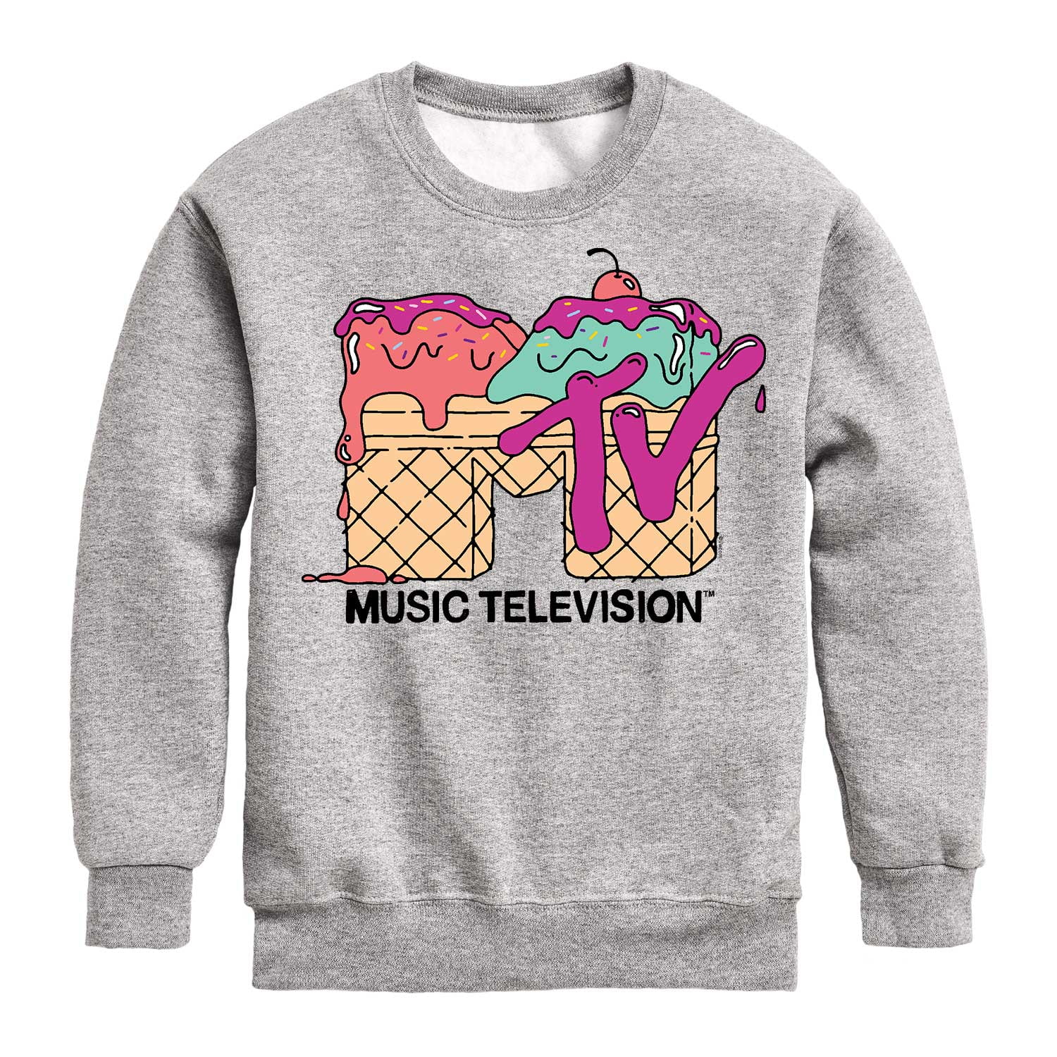 MTV Logo - Ice Cream - Toddler And Youth Crewneck Fleece Sweatshirt ...