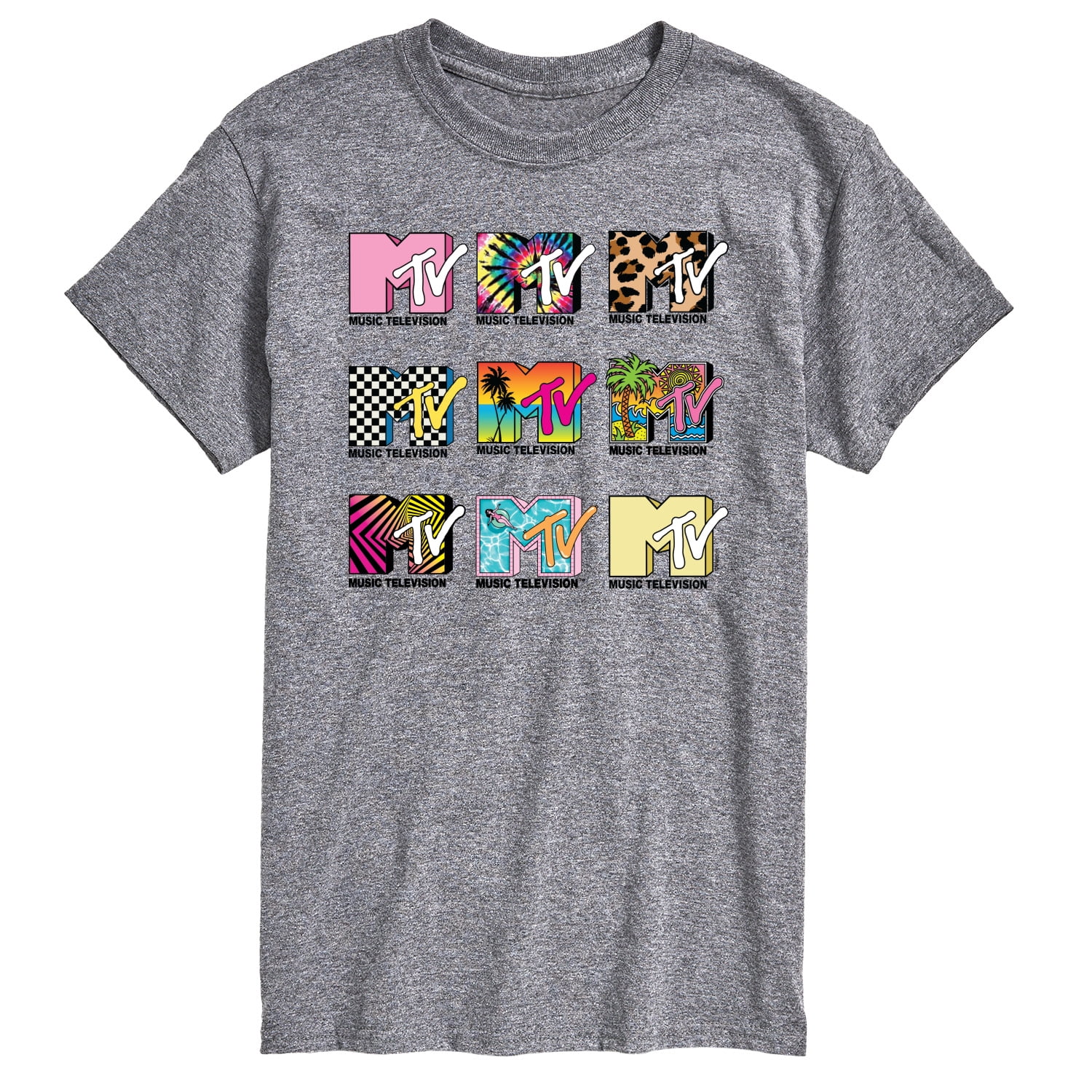 MTV Logo - MTV Top Logos - Men's Short Sleeve Graphic T-Shirt - Walmart.com