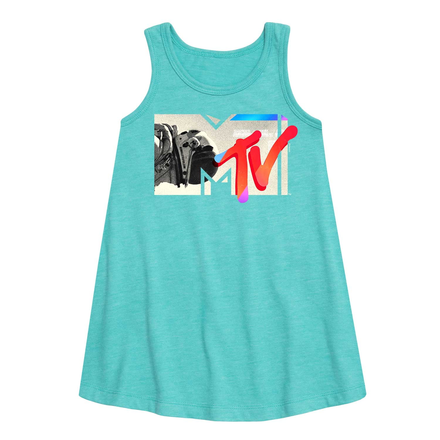 MTV Logo - Moon Person - Toddler and Youth Girls A-line Dress - Walmart.com