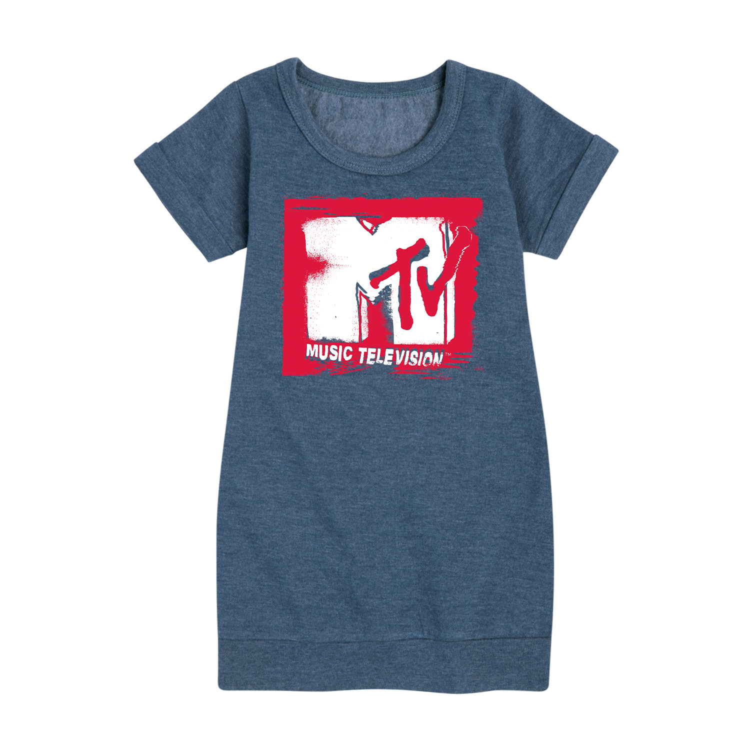 MTV Logo - Punk Poster - Toddler And Youth Girls Fleece Dress - Walmart.com