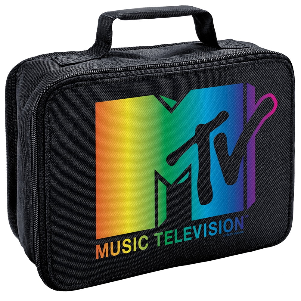 MTV - Logo Rainbow Logo Insulated Soft Sided Lunch Box - Reusable Lunch ...