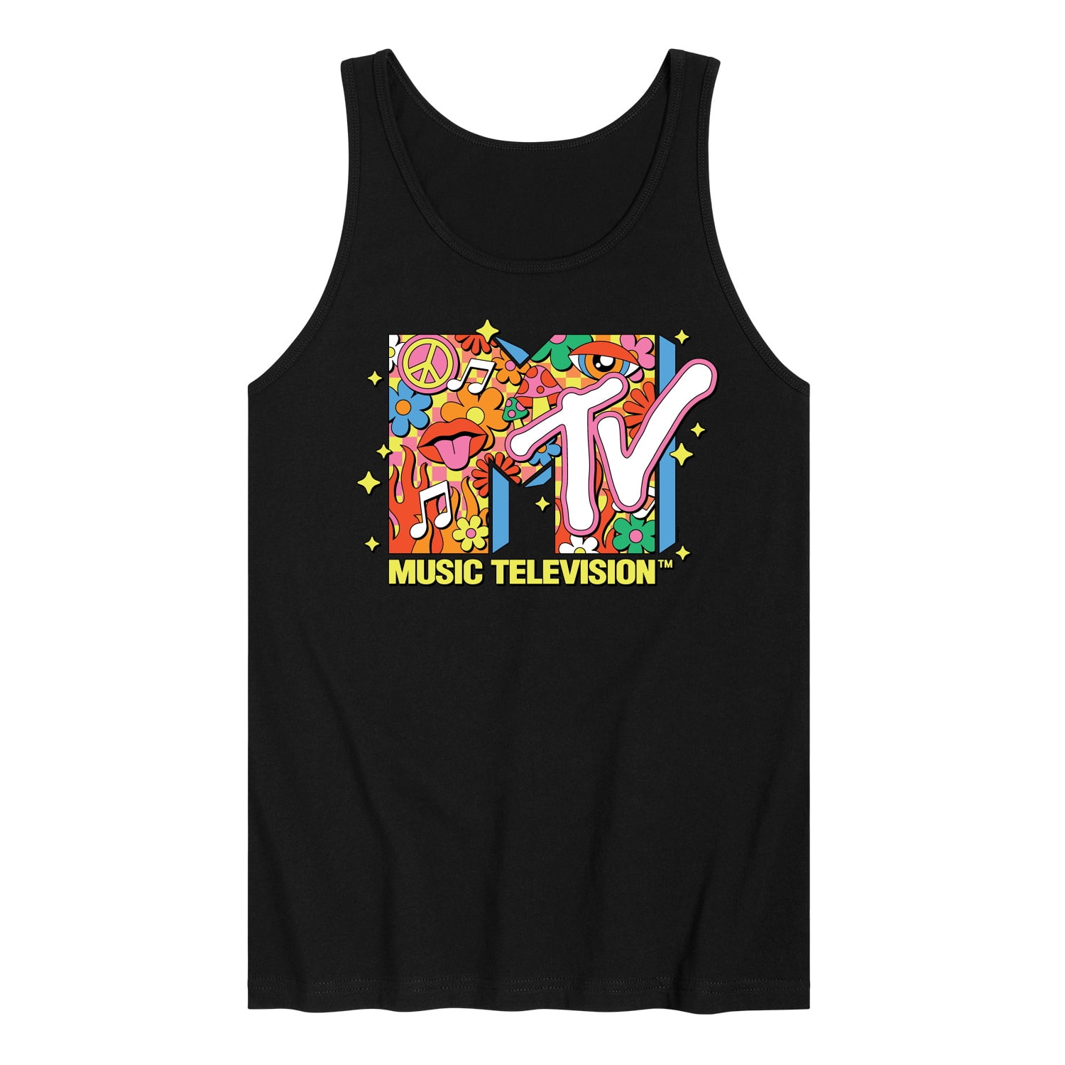 MTV - Logo Retro Collage - Men's Jersey Tank Top - Walmart.com
