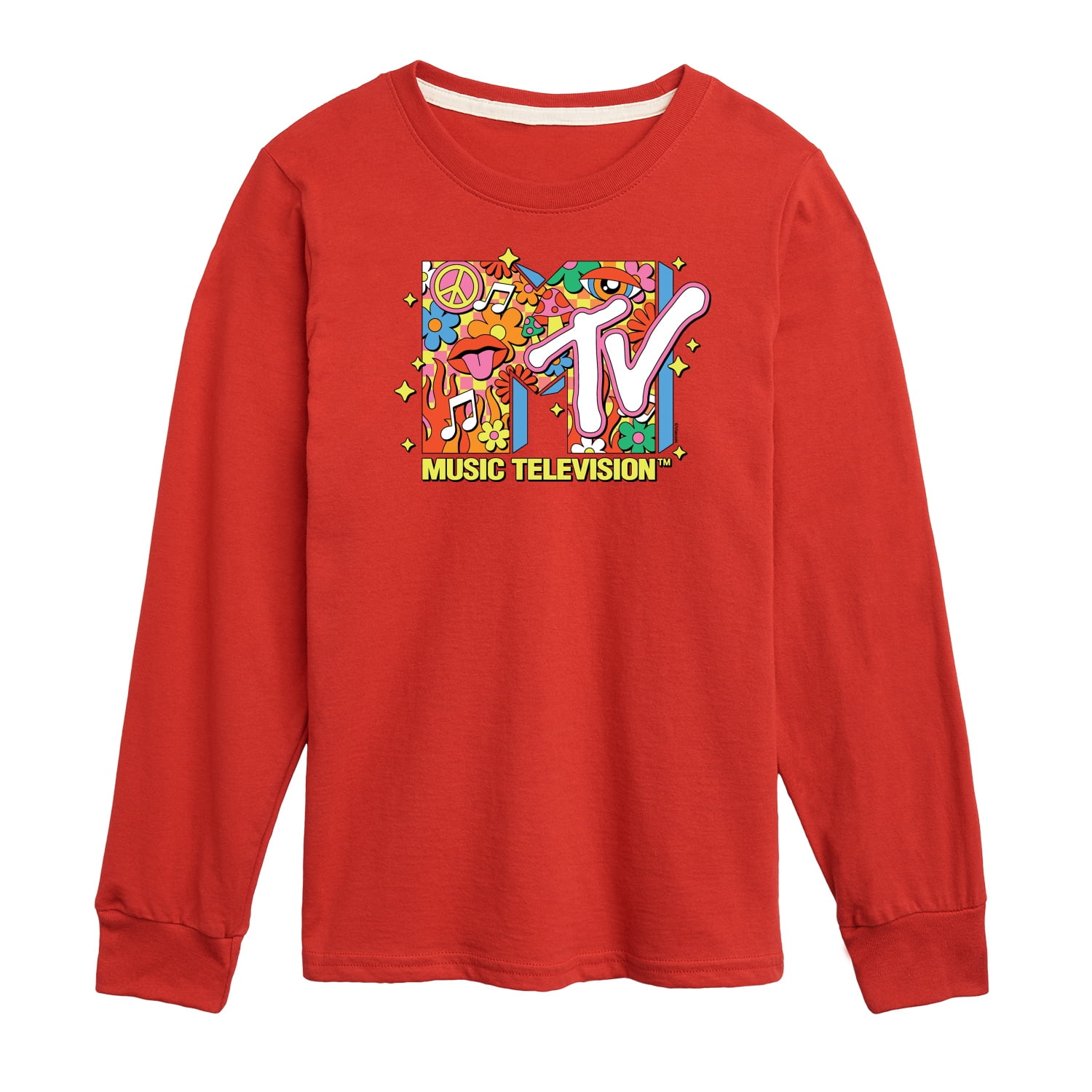 MTV - Logo Retro Collage - Toddler & Youth Long Sleeve Graphic T-Shirt ...