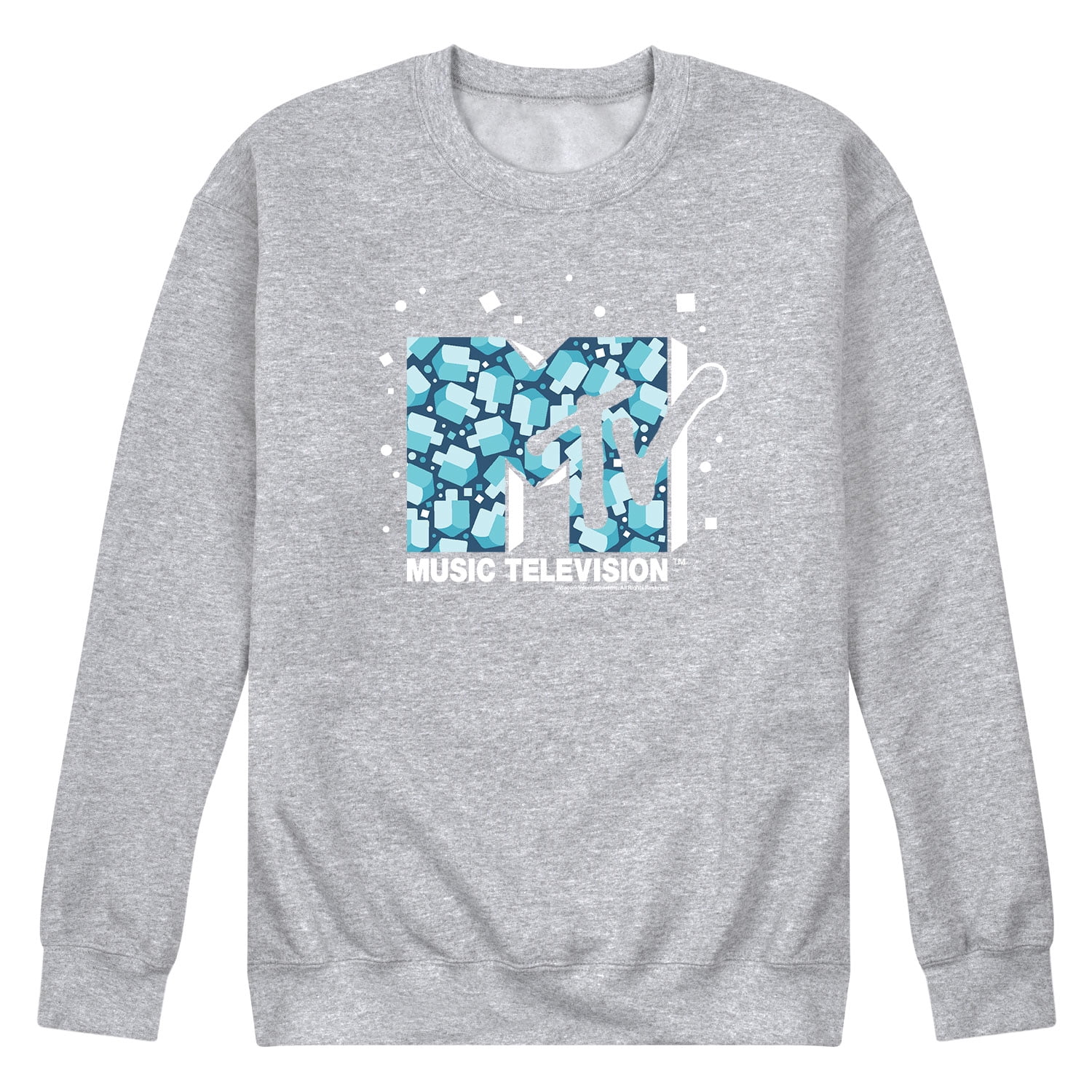 MTV - MTV Logo - Men's Crew Neck Fleece Pullover - Walmart.com