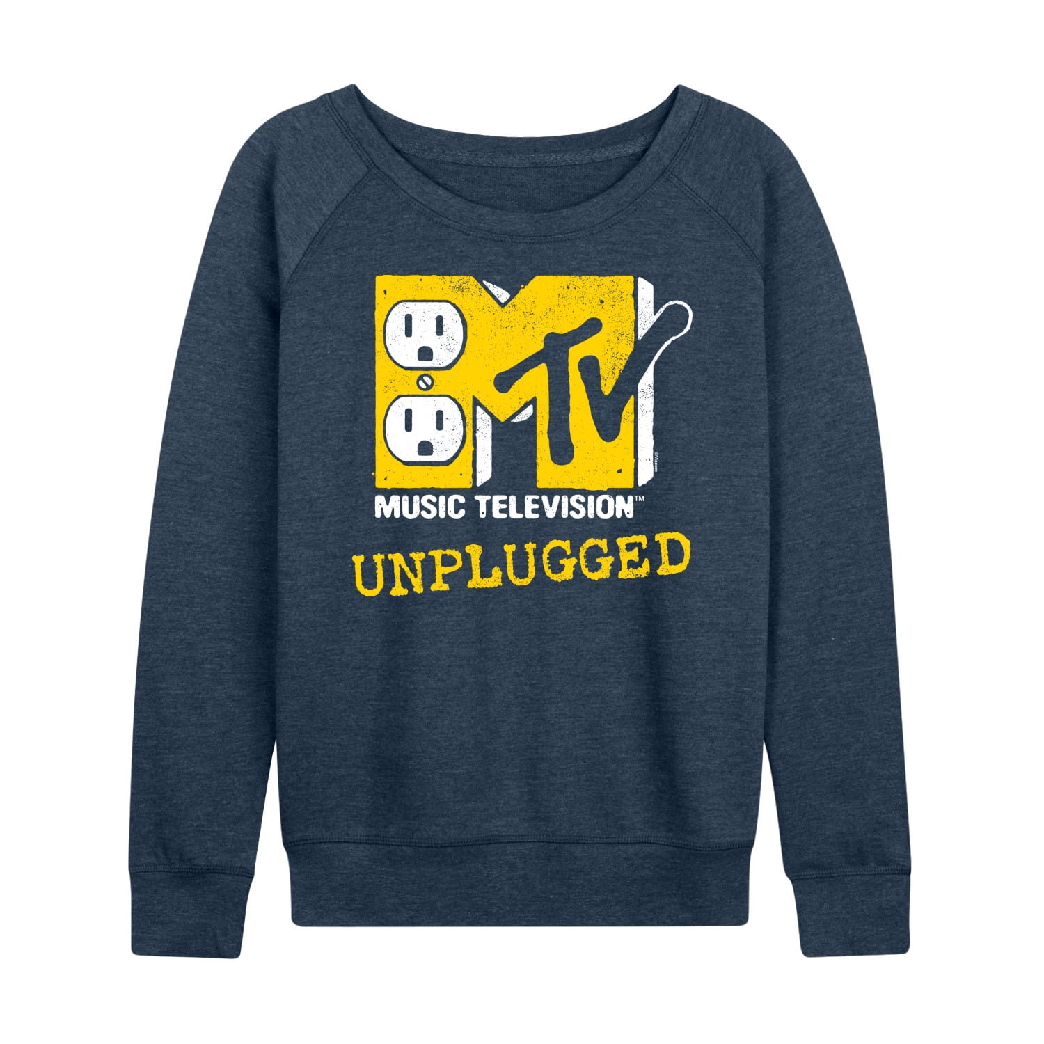 MTV - MTV Unplugged - Women's Lightweight French Terry Pullover - Walmart.com