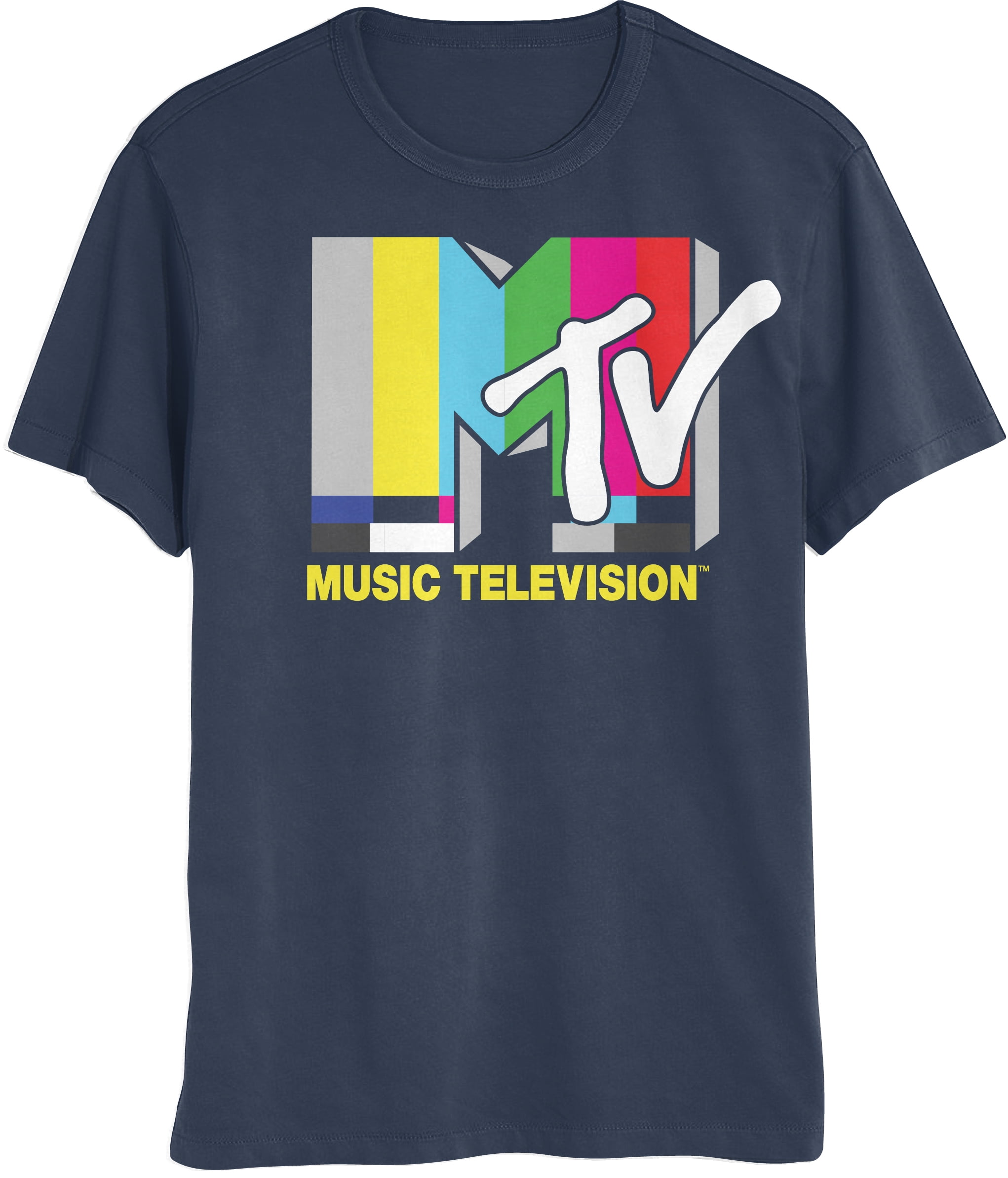 MTV Music Television Tv Color Bar Logo Mens and Womens Short Sleeve T ...