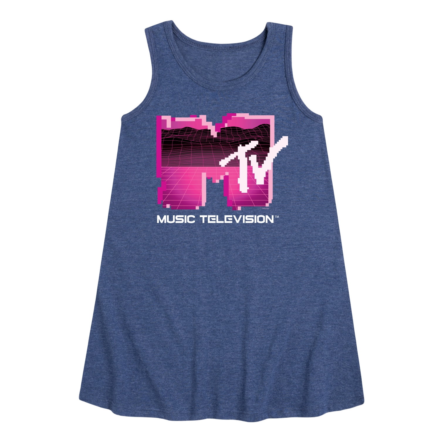 MTV - Retro Gamer Logo - Toddler & Youth Girls A-line Dress - Walmart.com