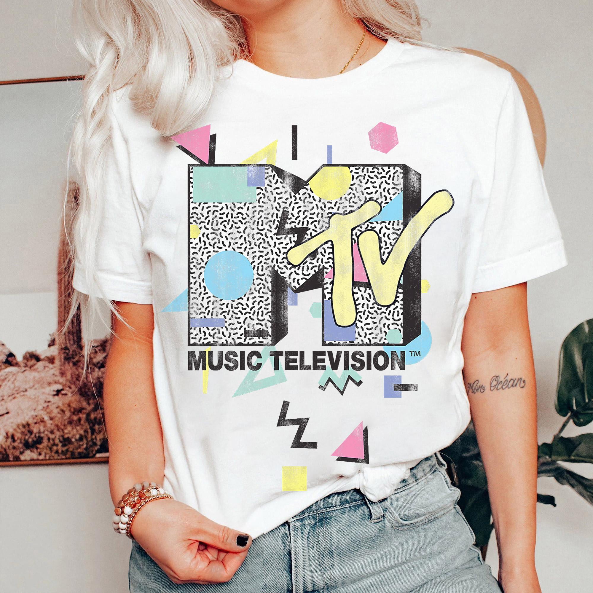 MTV Retro Logo Shirt, Vintage Graphic Tee, 80s Aesthetic, Color Pop ...
