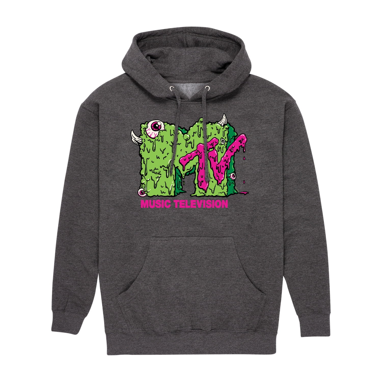 MTV - Slime Logo - Men's Pullover Hooded Fleece Sweatshirt - Walmart.com