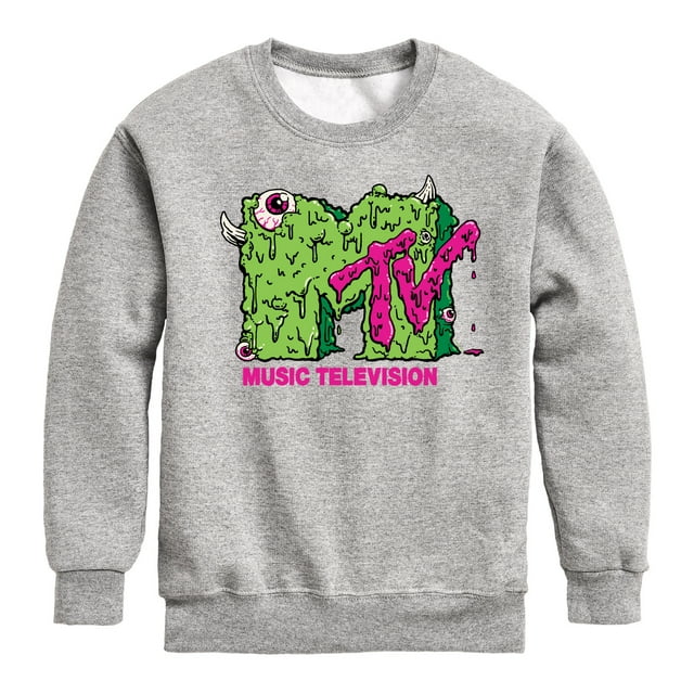 MTV - Slime Logo - Toddler & Youth Crewneck Fleece Sweatshirt - Walmart.com