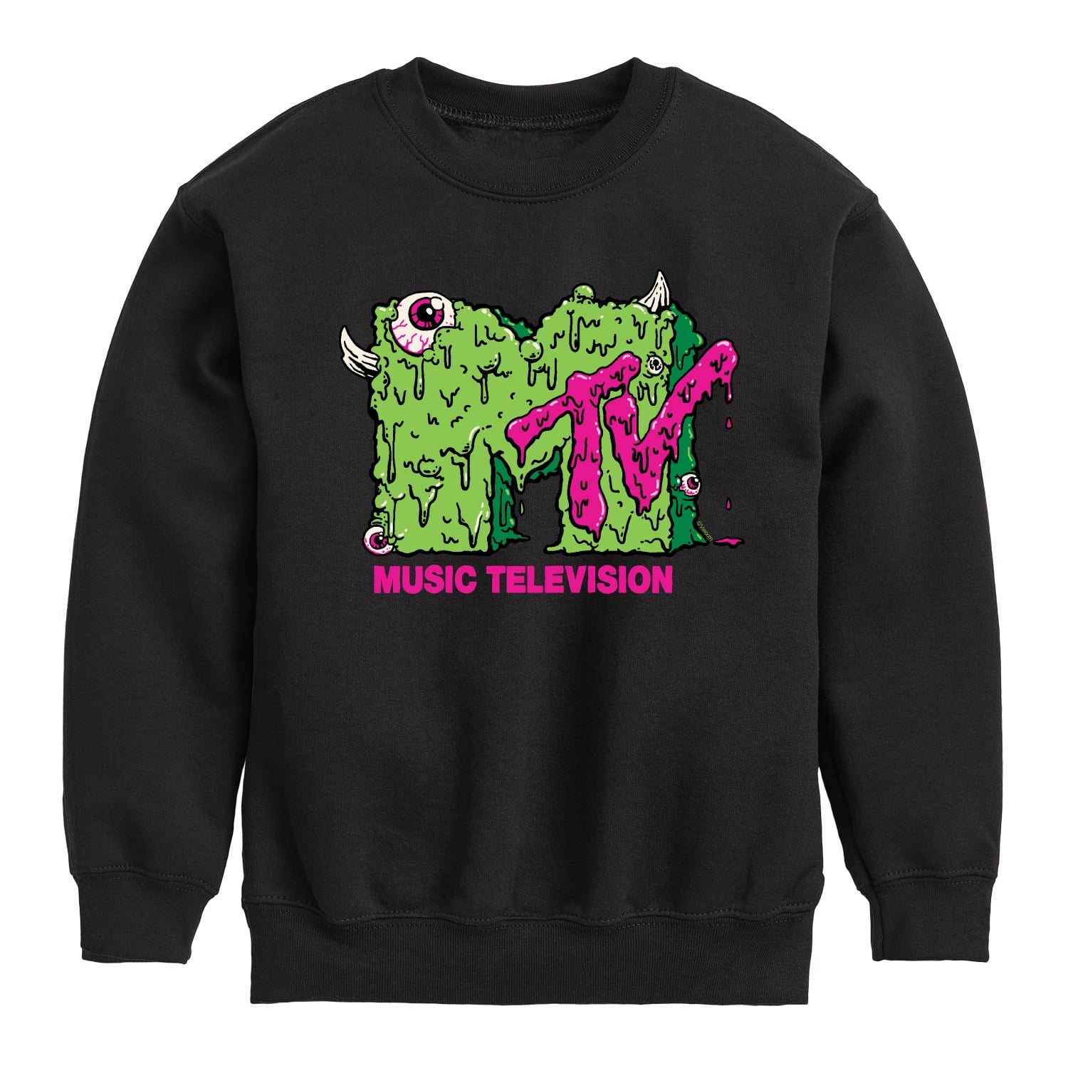 MTV - Slime Logo - Toddler & Youth Crewneck Fleece Sweatshirt - Walmart.com