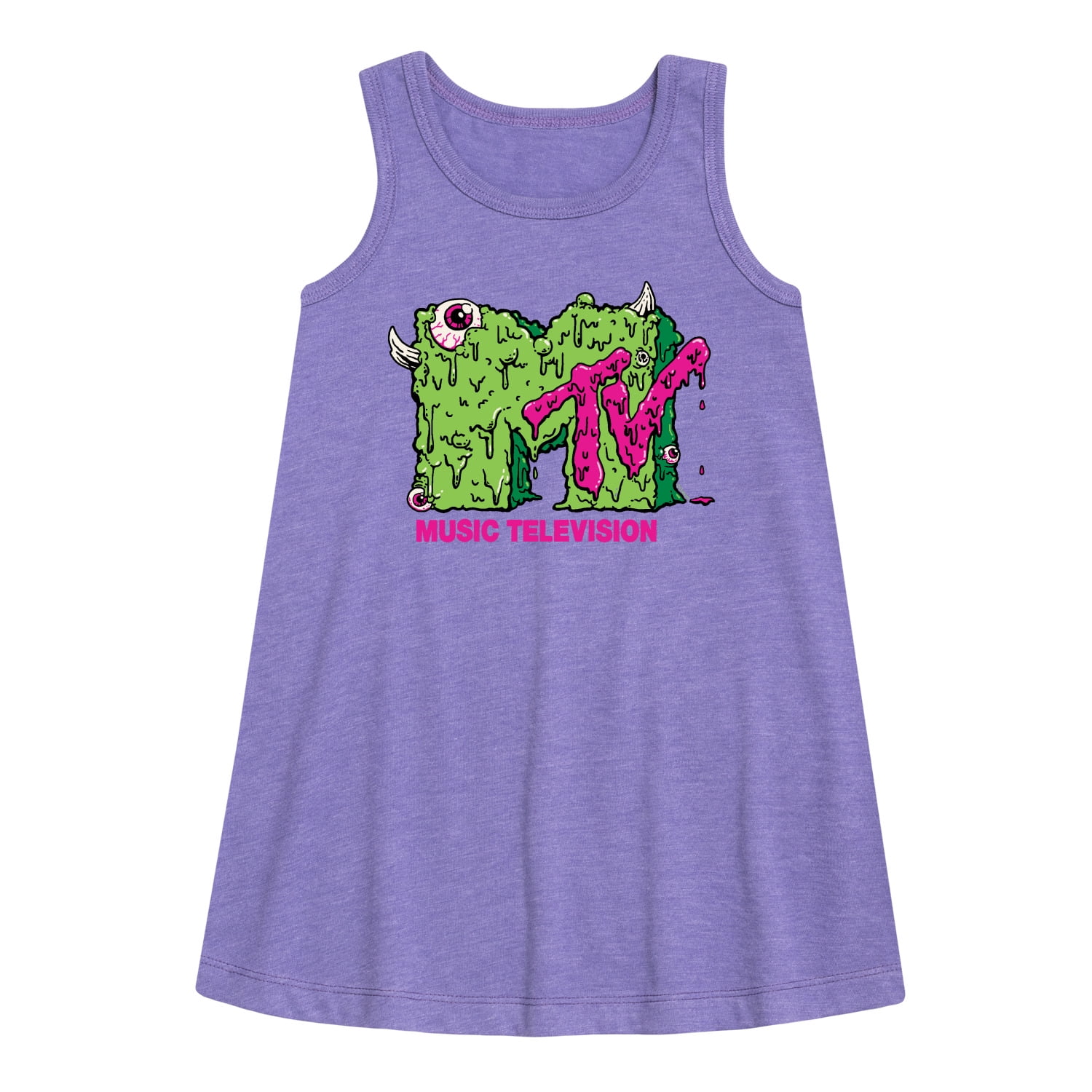 MTV - Slime Logo - Toddler & Youth Girls A-line Dress - Walmart.com