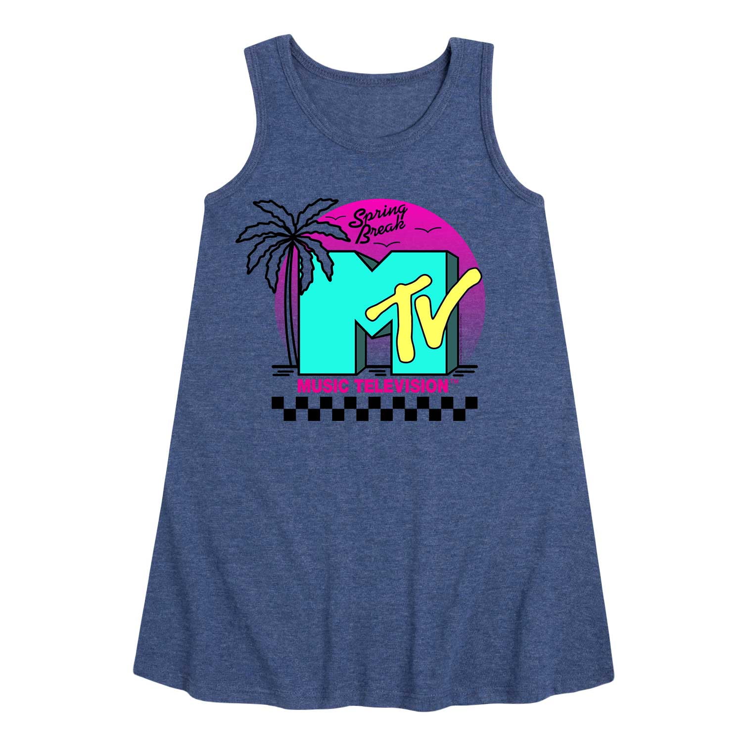 MTV - Spring Break Beach MTV - Girls A-line Dress - Walmart.com