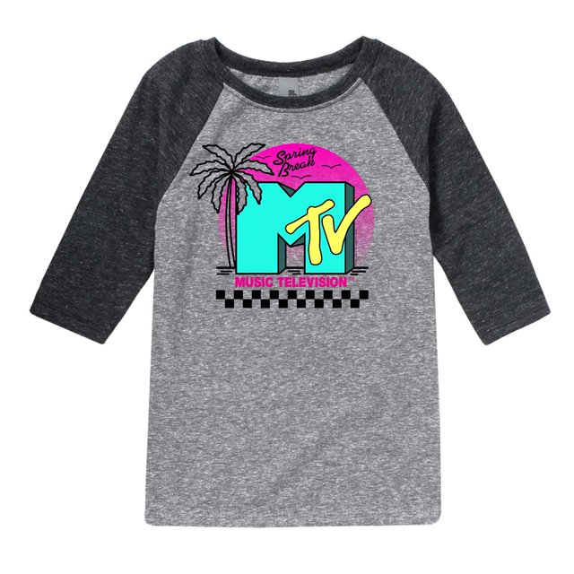 MTV - Spring Break Beach MTV - Toddler And Youth Raglan - Walmart.com
