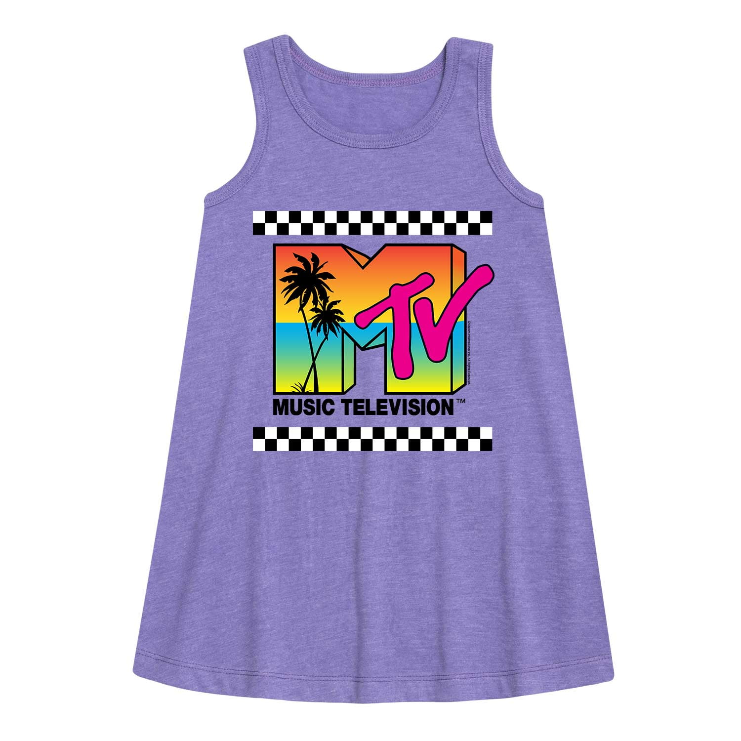 MTV - Sunset MTV - Girls A-line Dress - Walmart.com