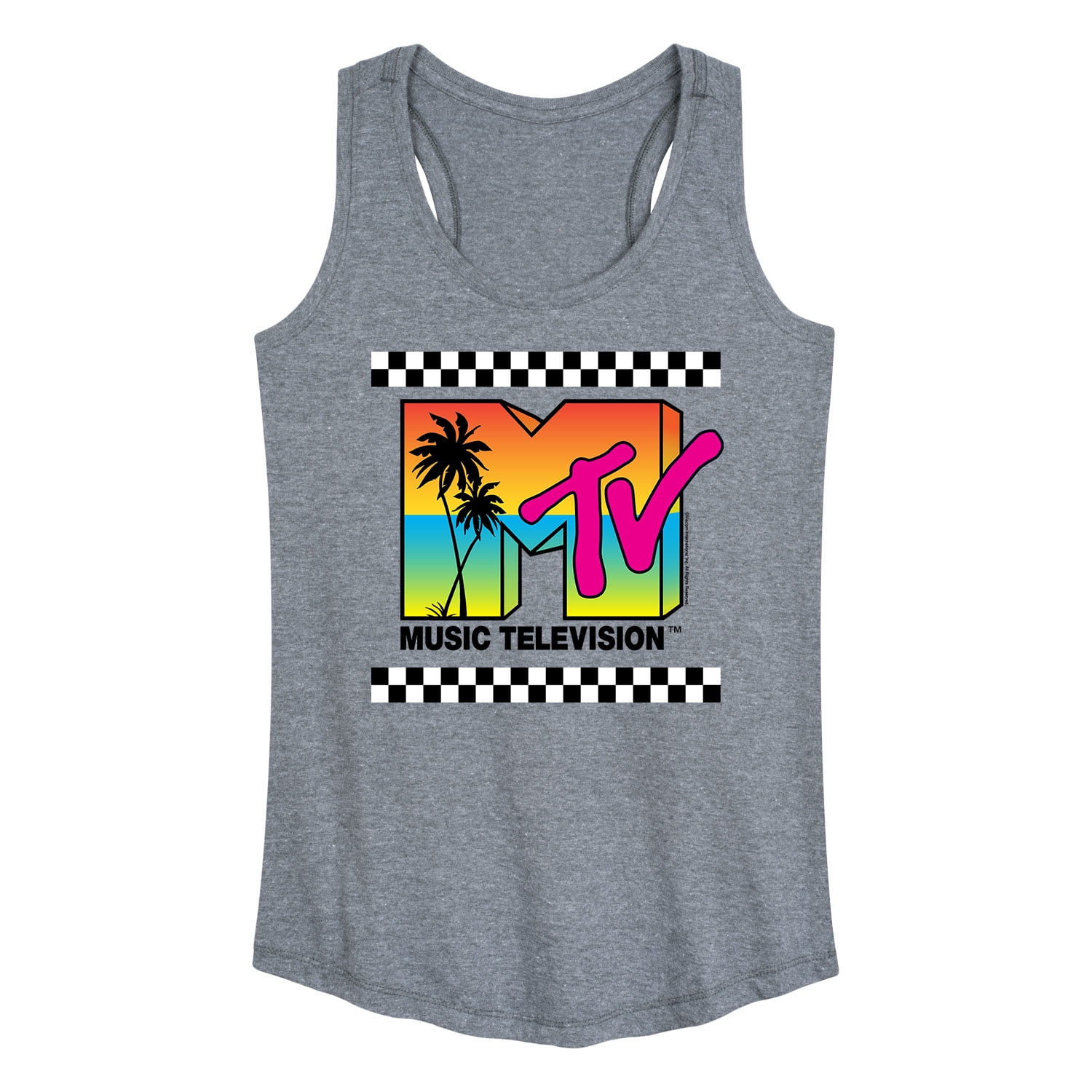 MTV - Sunset MTV Logo - Women's Racerback Tank Top - Walmart.com