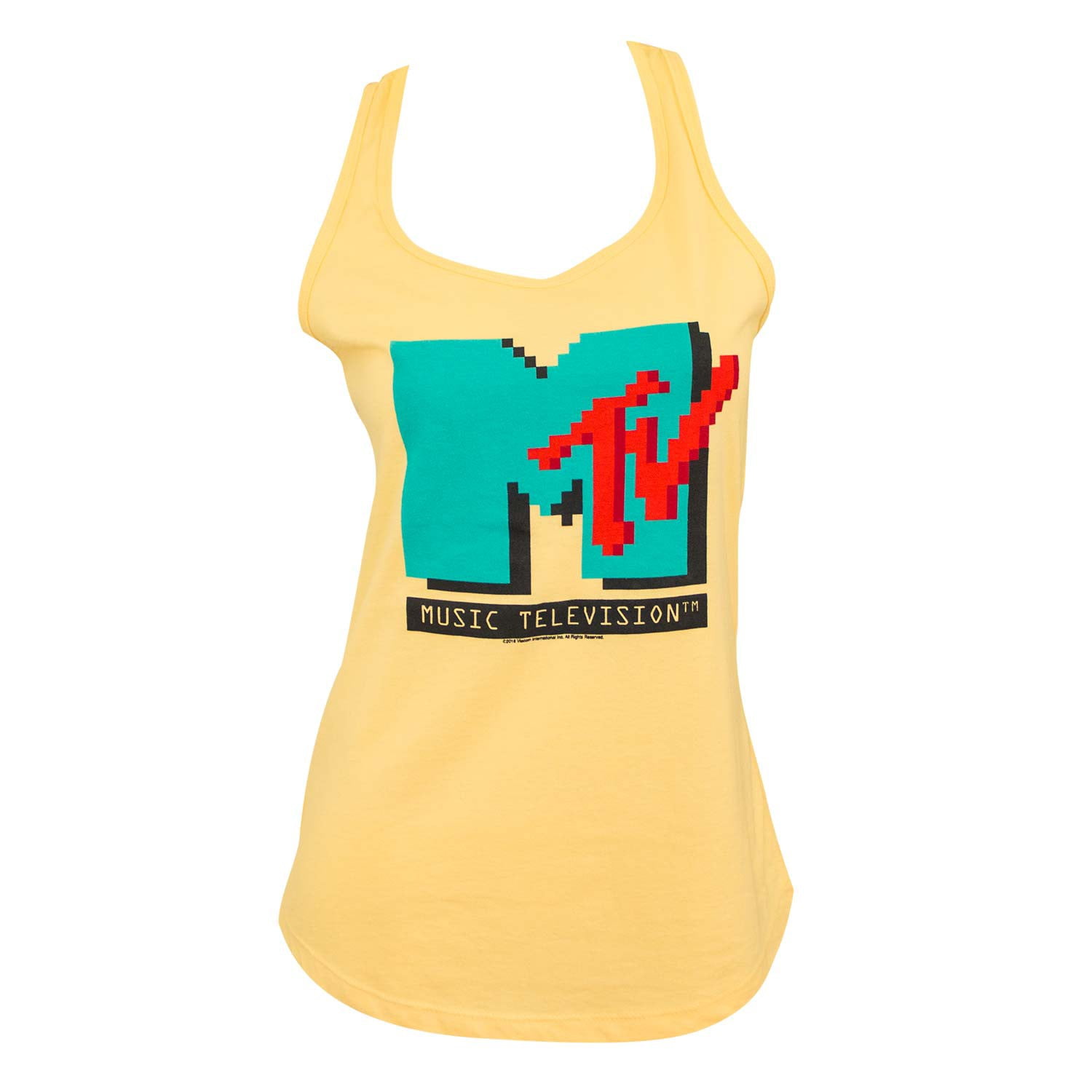 MTV Women's Yellow 8bit Tank Top-Large - Walmart.com
