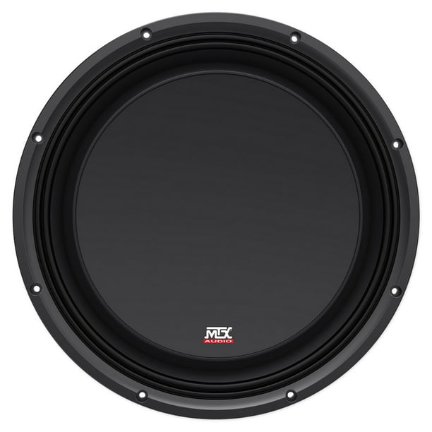 MTX 3512-04S 12" 600 Watt Shallow Mount Car Audio Subwoofer Slim Sub ...