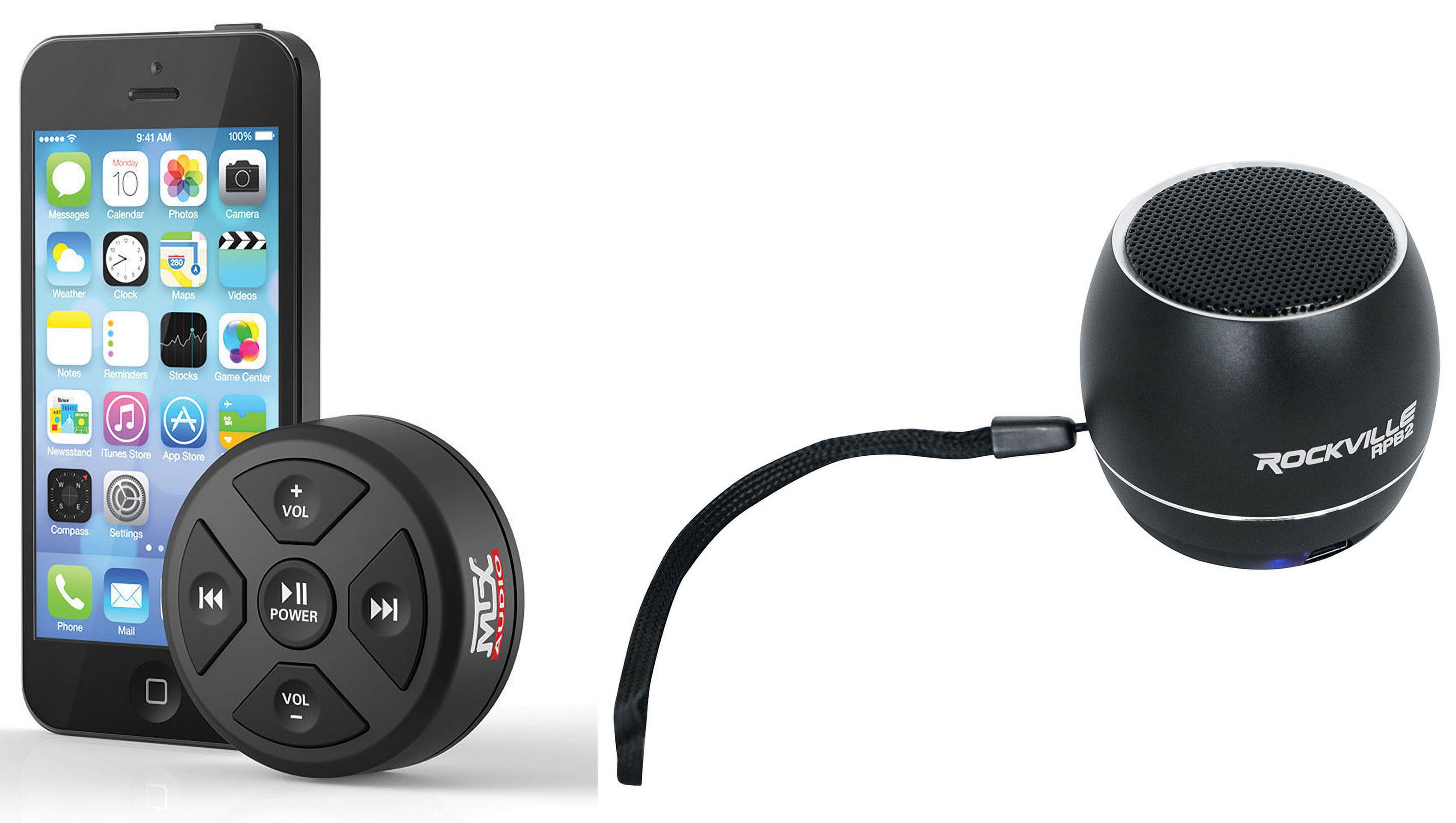 MTX Audio MUDBTRC Bluetooth Controller For Polaris RZR/ATV/UTV ...