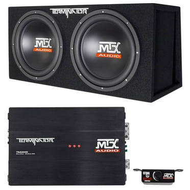 MTX Terminator TN12-02 12” 400 Watt Car Audio Subwoofer+Vented Sub Box ...