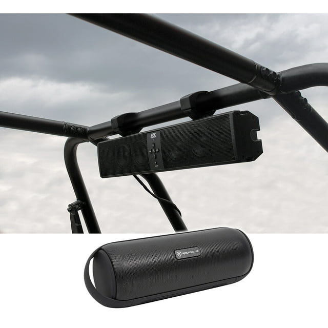 MTX Bluetooth Marine Soundbar System for ATV/UTV/RZR+Mini Speaker ...