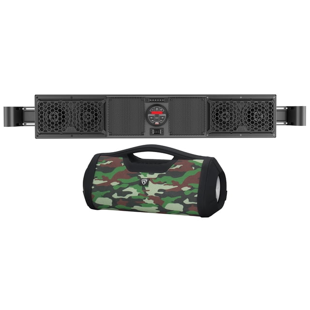 MTX MUDSYS41 Four-Speaker Marine Soundbar System w/Bluetooth For ATV ...