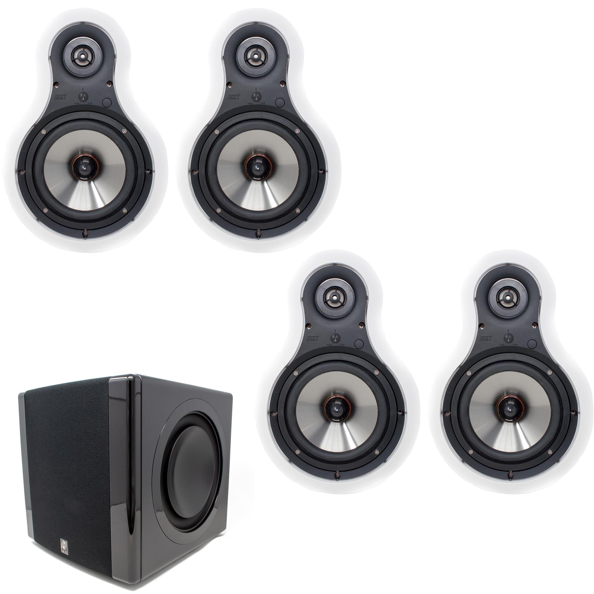 MTX TF625W Bundle - 2 Pairs of MTX TF625 6.5 Inch 2-Way 100W RMS 8-Ohm ...