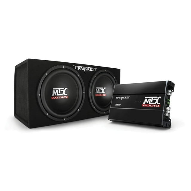 MTX TNP212D2 Dual 12'' Car Subwoofer Subs with Sealed 2Ω Enclosure ...
