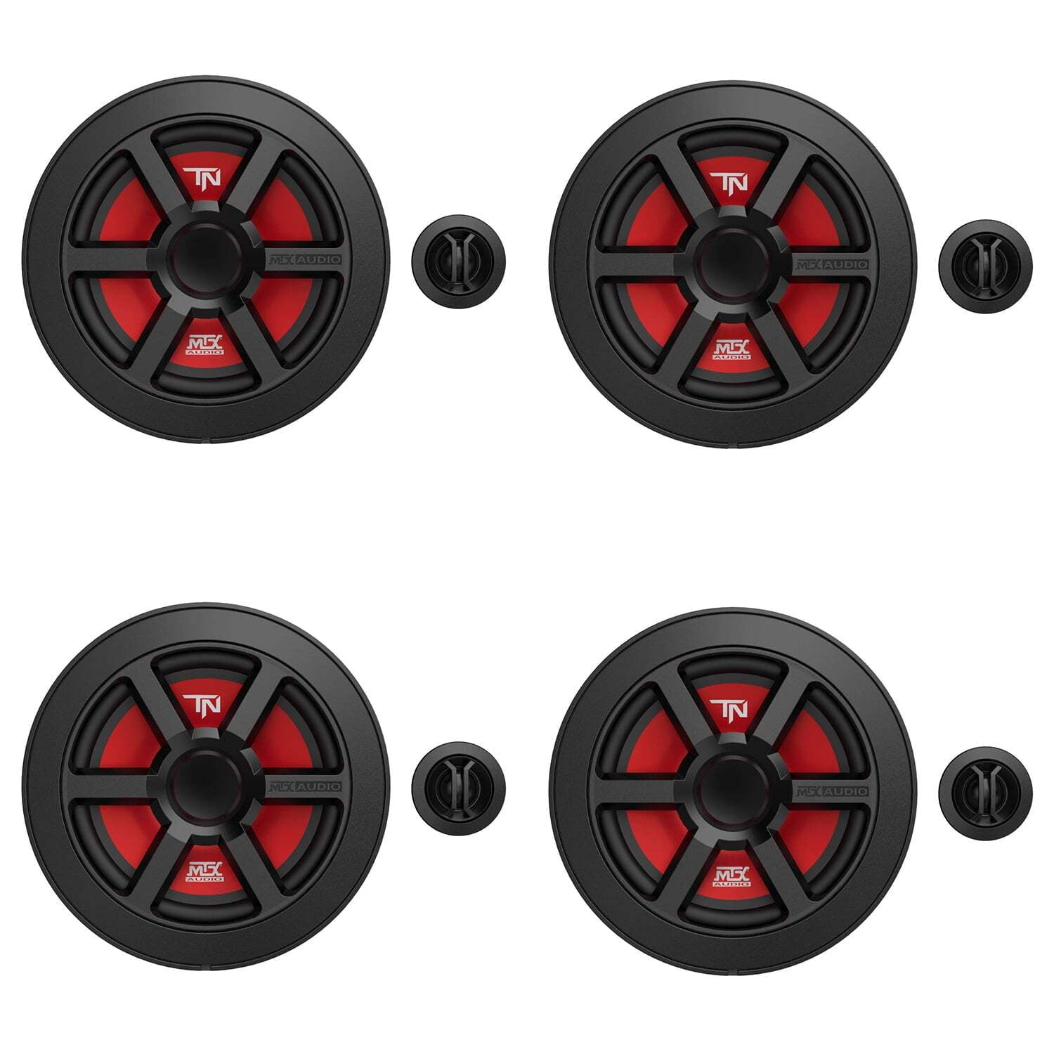 MTX Terminator 6.5in Woofer Cone Component Speaker Pair with 45W RMS (4 ...