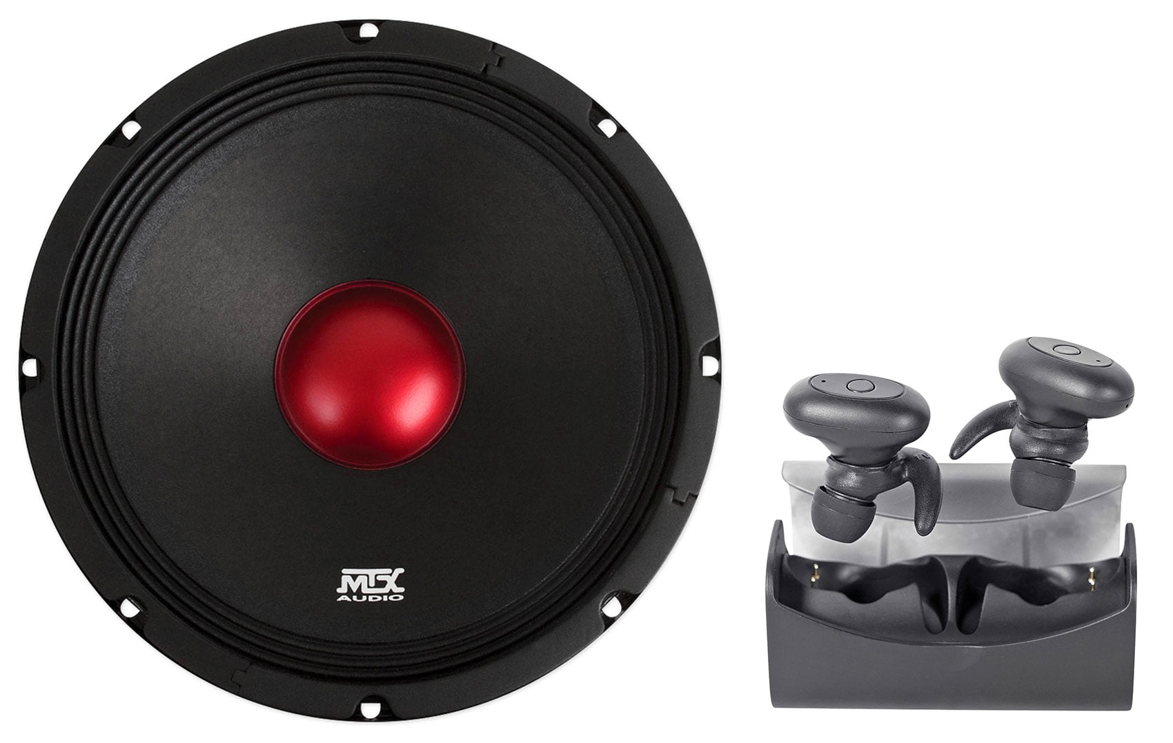 MTX Thunder RTX108 10” 500w Mid-bass/Midrange Car/Pro Speaker+TRuRock ...