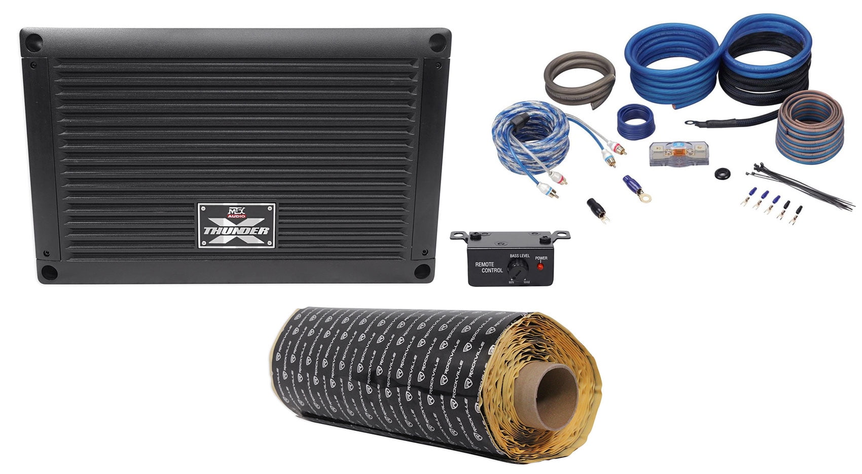 MTX XTHUNDER1200.1 1200w RMS Mono Car Stereo Amplifier Class D+Amp Kit ...