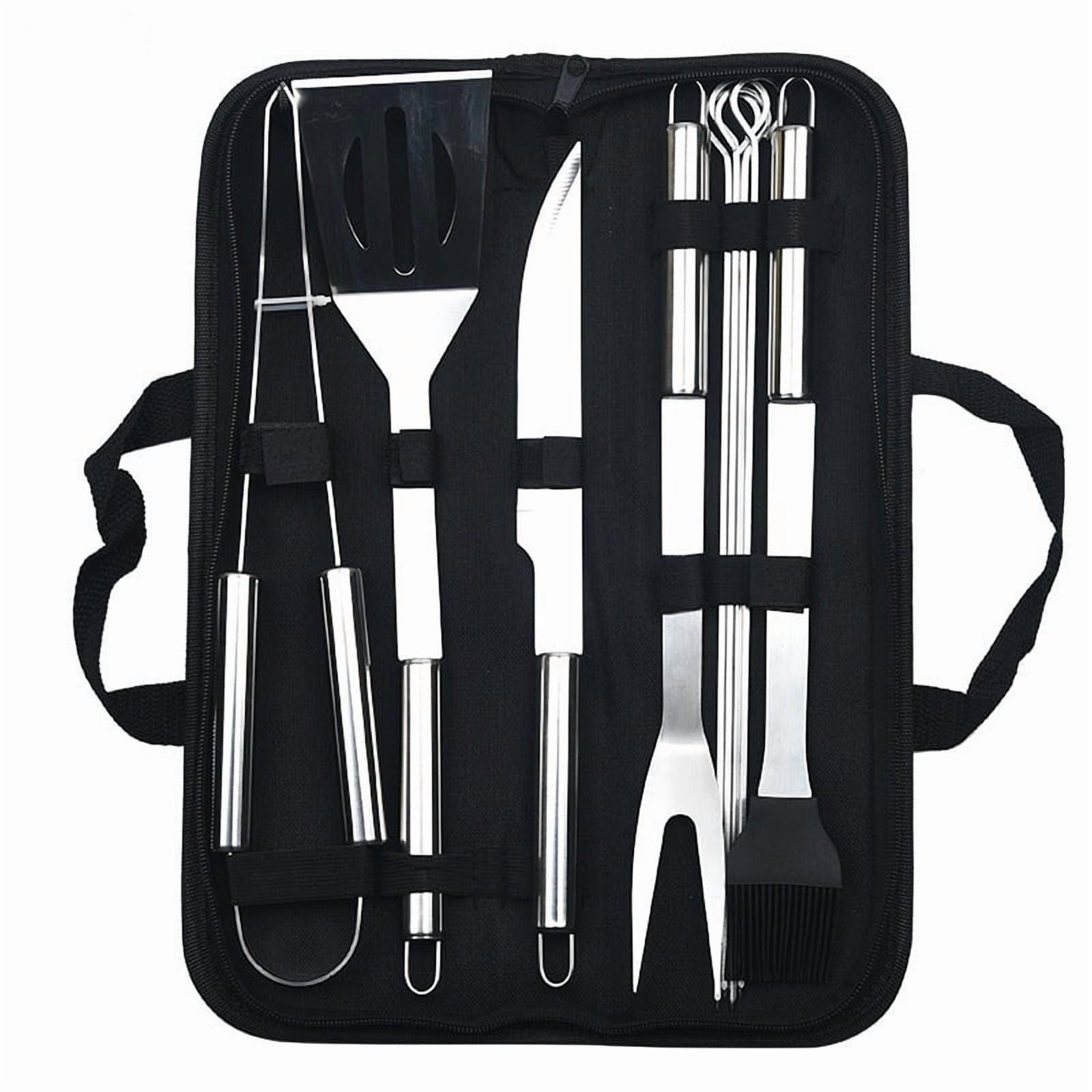 MTYIQS Grilling Accessories BBQ Tools Set, 9 Pieces Stainless Steel ...
