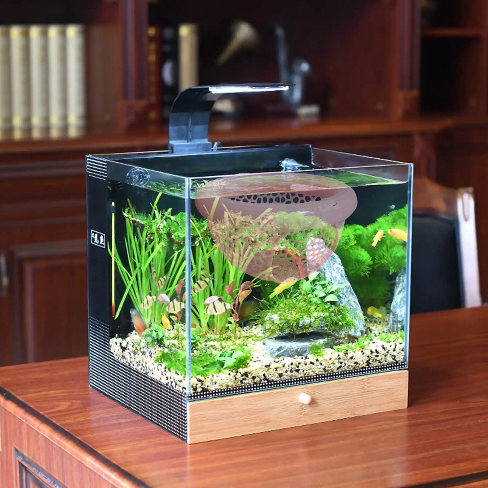 MU 2pcs Floating Betta Hide & Shrimp Cave 3-in-1 Aquarium Hammock ...