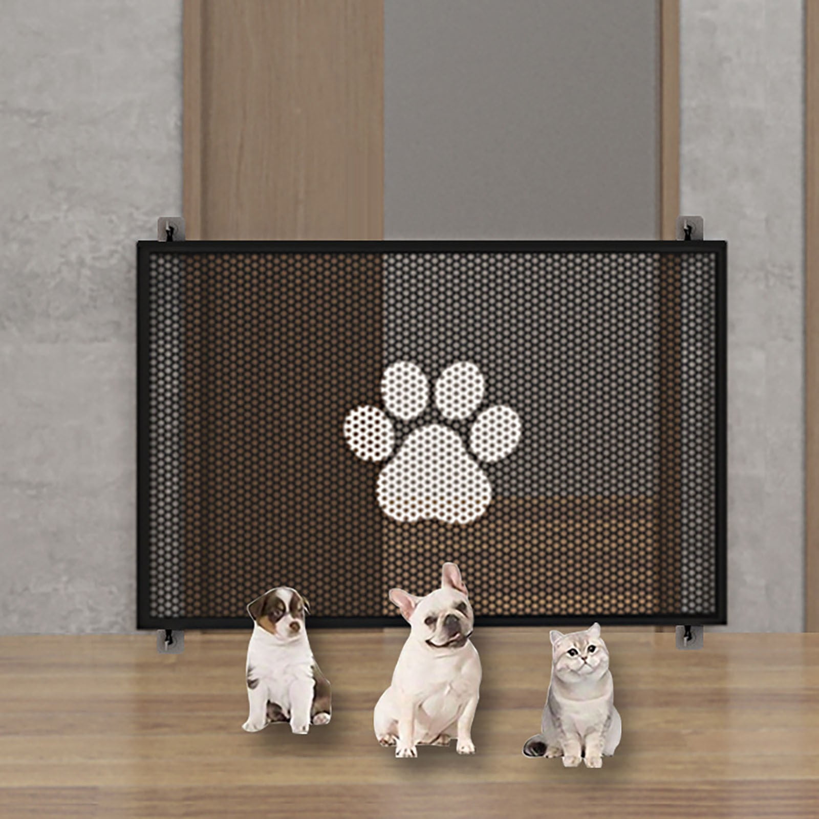 MU Duty Dog Gate for Stairs & Doorways 30.7" Tall Adjustable Pet Safety ...