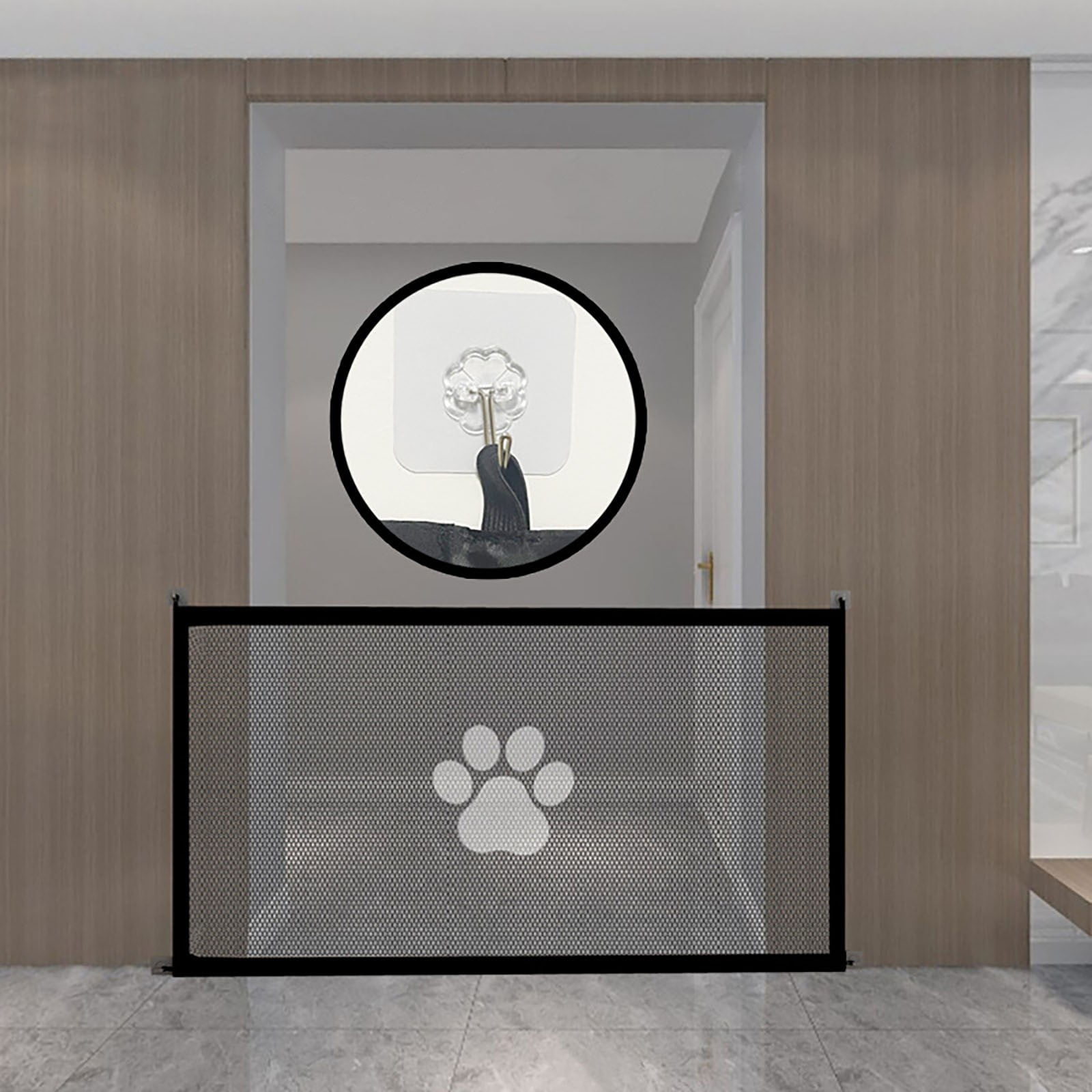 MU Duty Dog Gate for Stairs & Doorways 30.7" Tall Adjustable Pet Safety ...