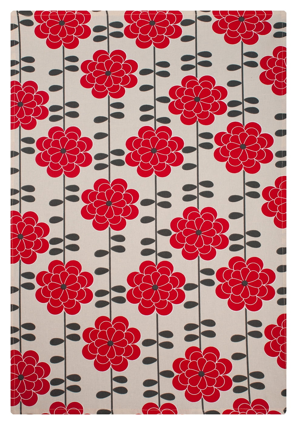 MU Kitchen Designer Print Kitchen Towel, Multiple Designs, Aster Red ...