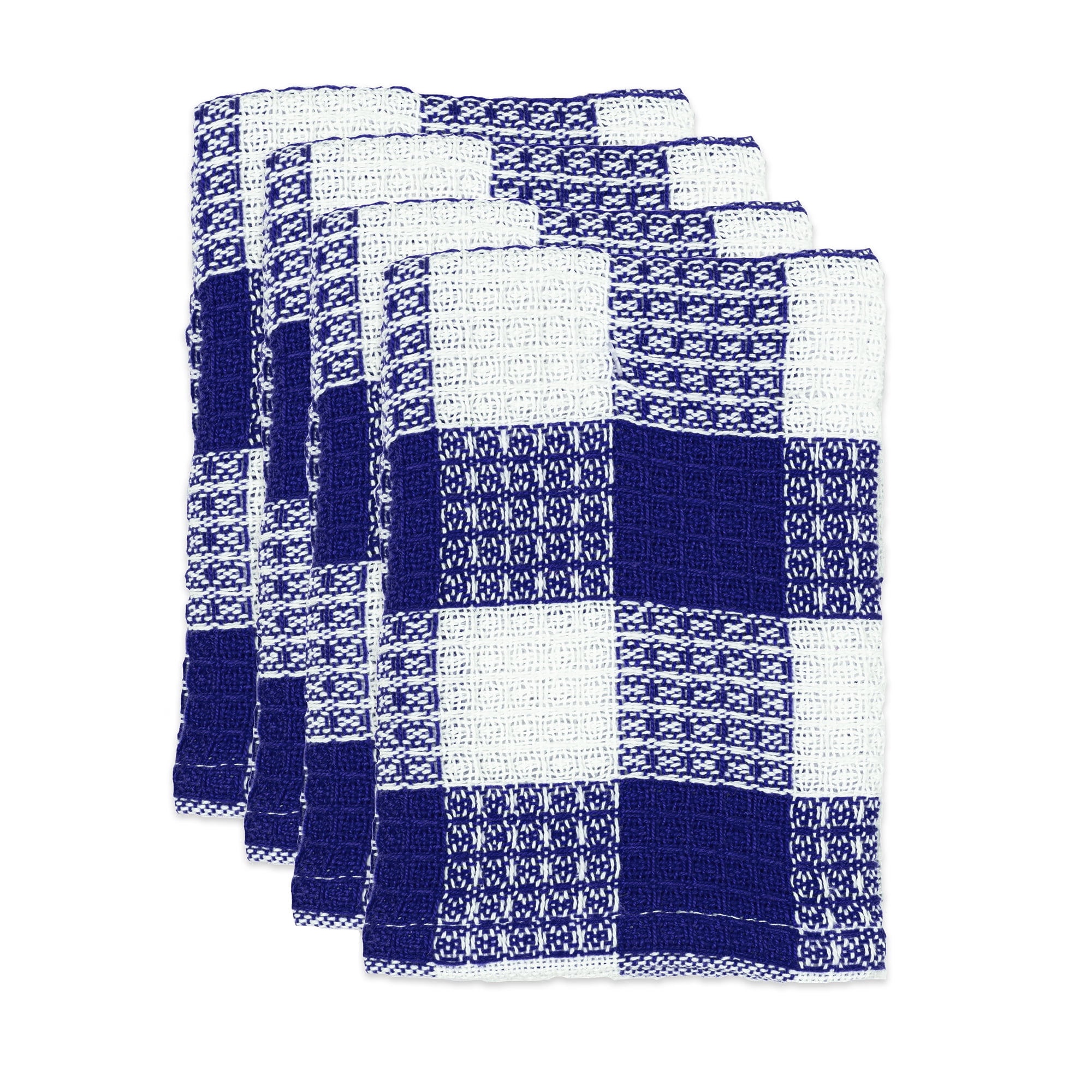 MU Kitchen Nana's Cloth Cleaning and Dish Cloth, Set of 4, Ink Blue ...