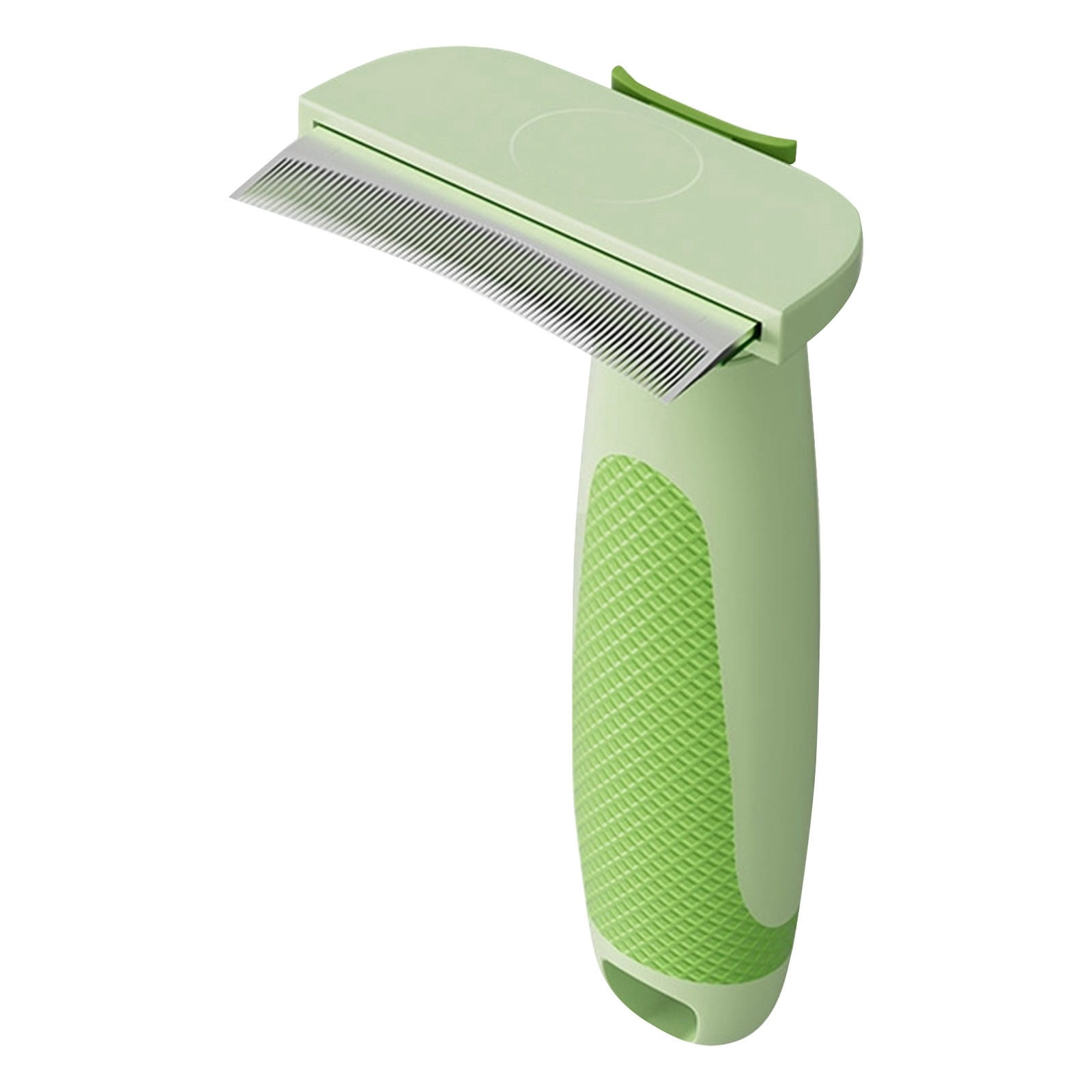 MU Pet Hair Removal Comb Self-Cleaning Grooming Brush De-Shedding Comb ...