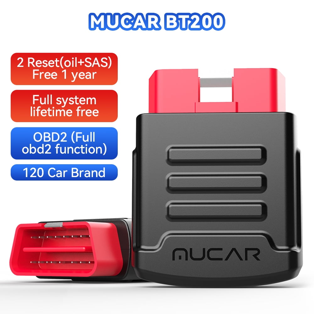 MUCAR BT200 Pro/BT200 Automotive OBD2 Scanner Full System Car Diagnostic Tool Bluetooth Obd 2 ...