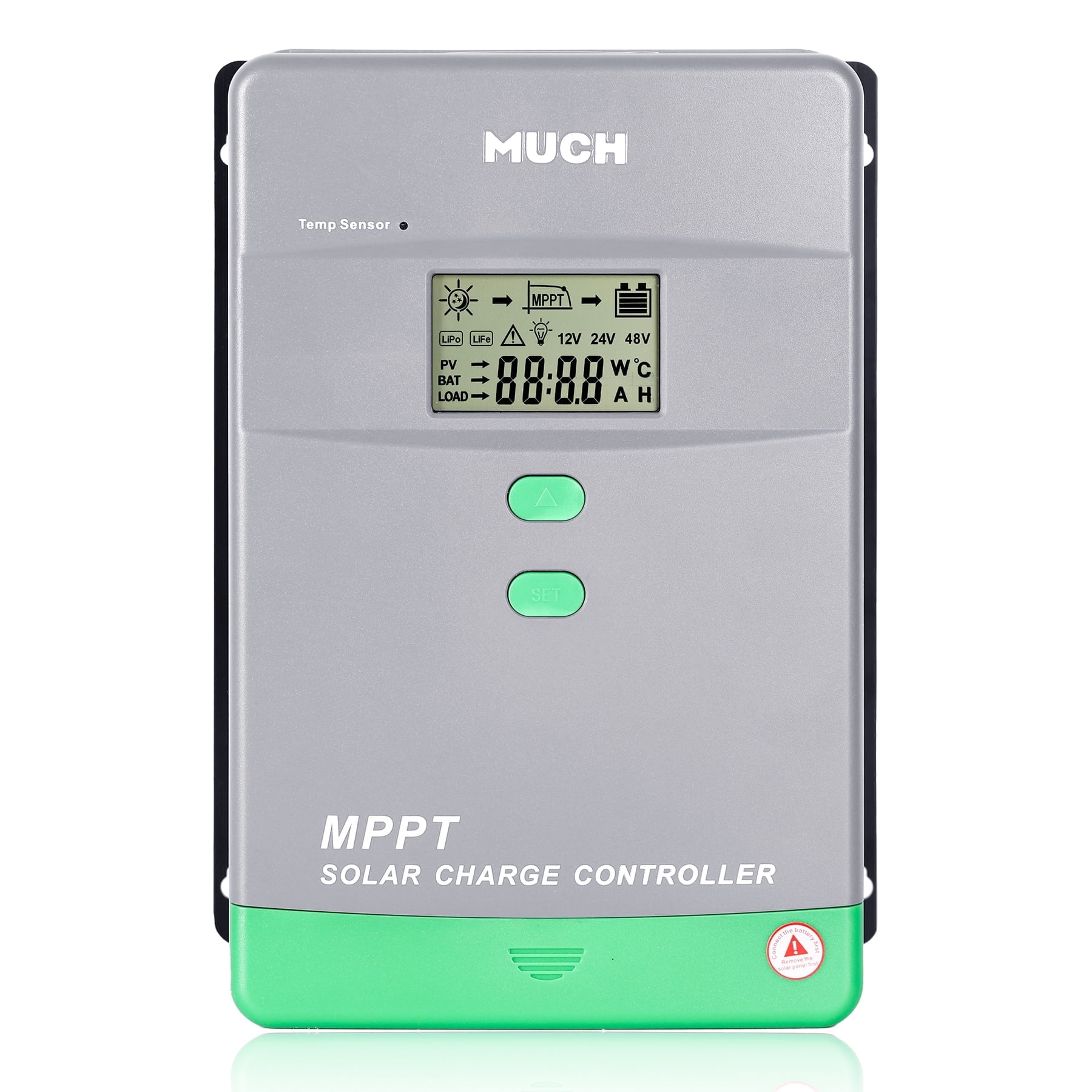 MUCH 100A MPPT Solar Charge Controller 12V/24V/36V/48V PV 150V 5200W ...