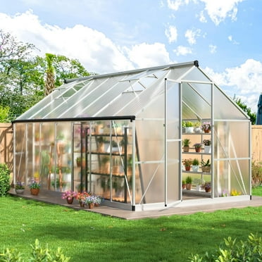 6x10FT Greenhouse, Walk in Greenhouses for Outdoors and Seasons Garden ...