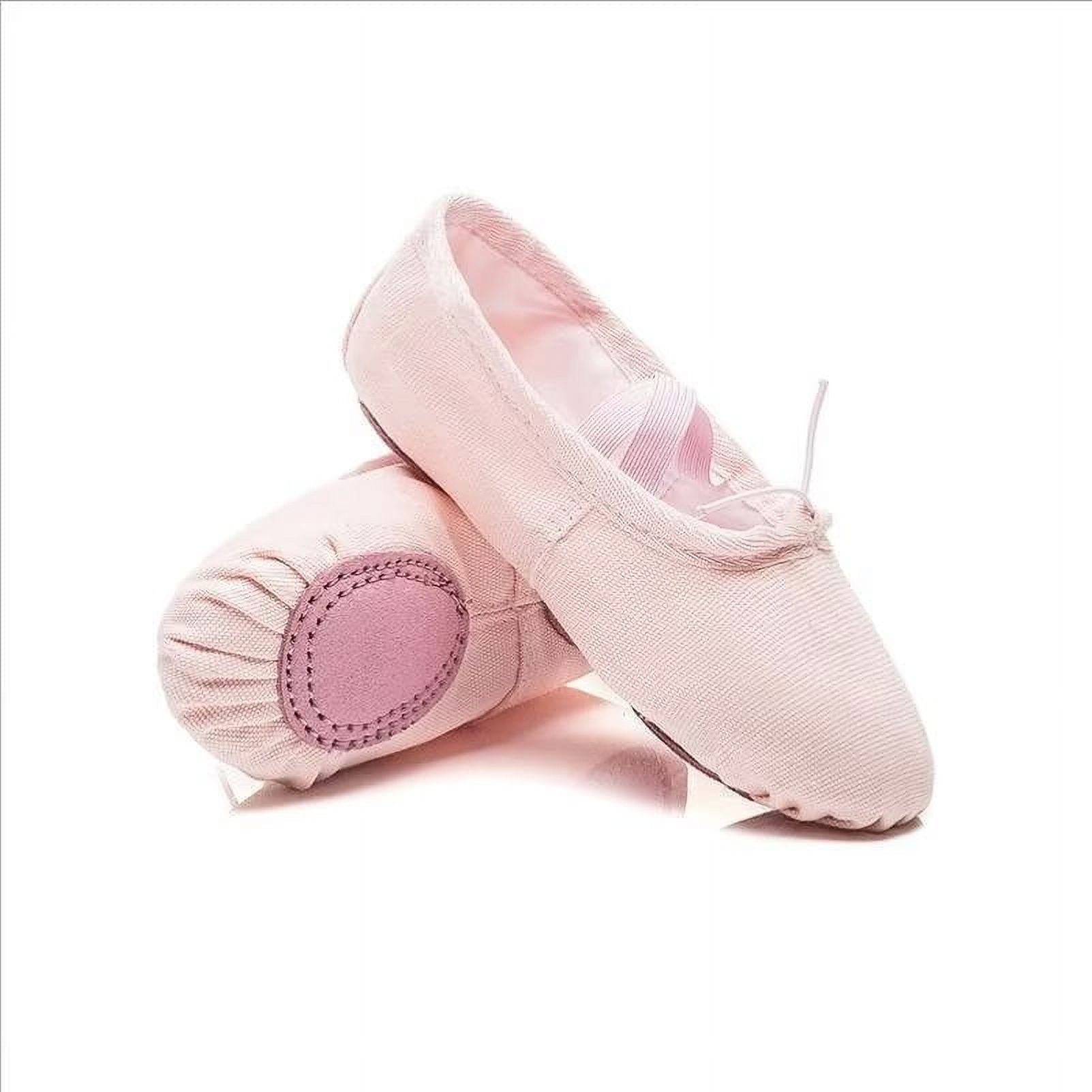 MUCHENGGIFT Ballet Canvas Dance Shoes for Toddler/Kids/Women,Ballet ...