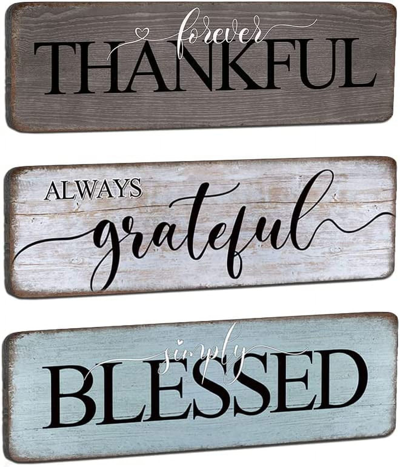 "MUCHENGGIFT 3-Piece Family Wall Decor, 16""x5"" Inspirational Quotes ...