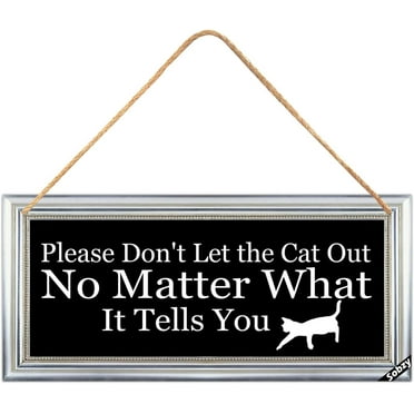 SignMission 6 x 9 in. Beware of Attack Cat Warning Decal - Cats Decals ...