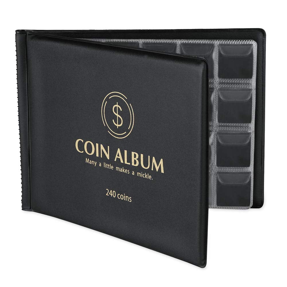 MUDOR Coin Collection Holder Album for Collectors, 240 Pockets Coin ...