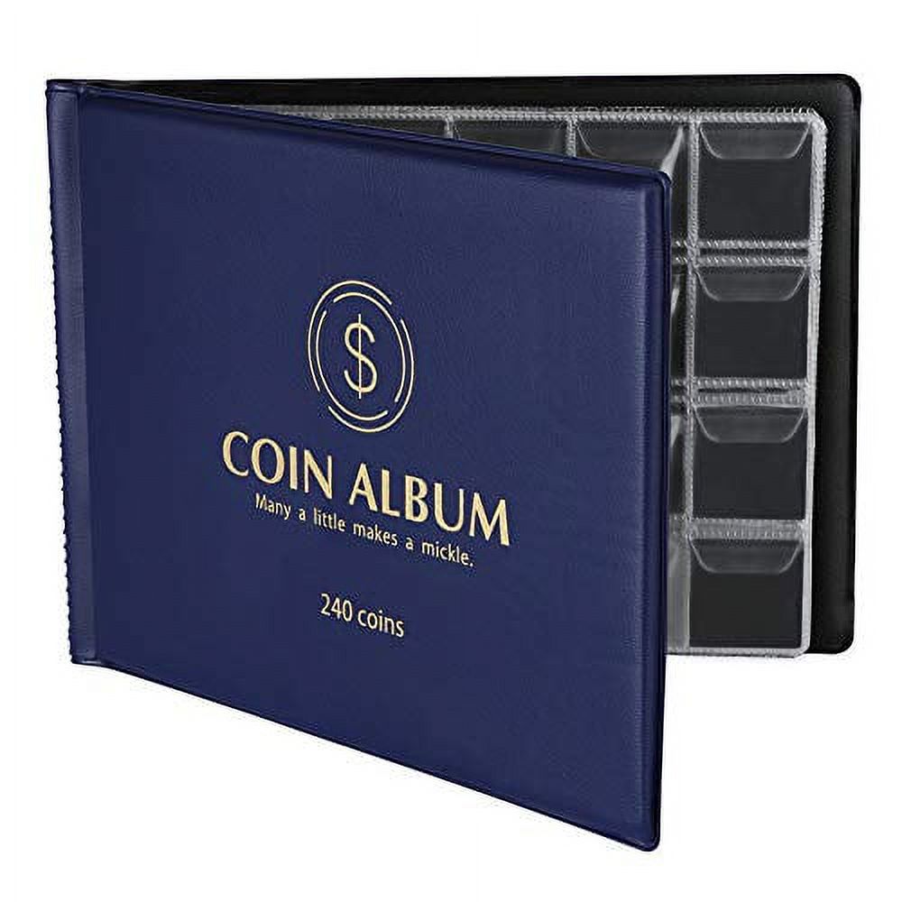 MUDOR Coin Collection Holder Album for Collectors, 240 Pockets Coin ...