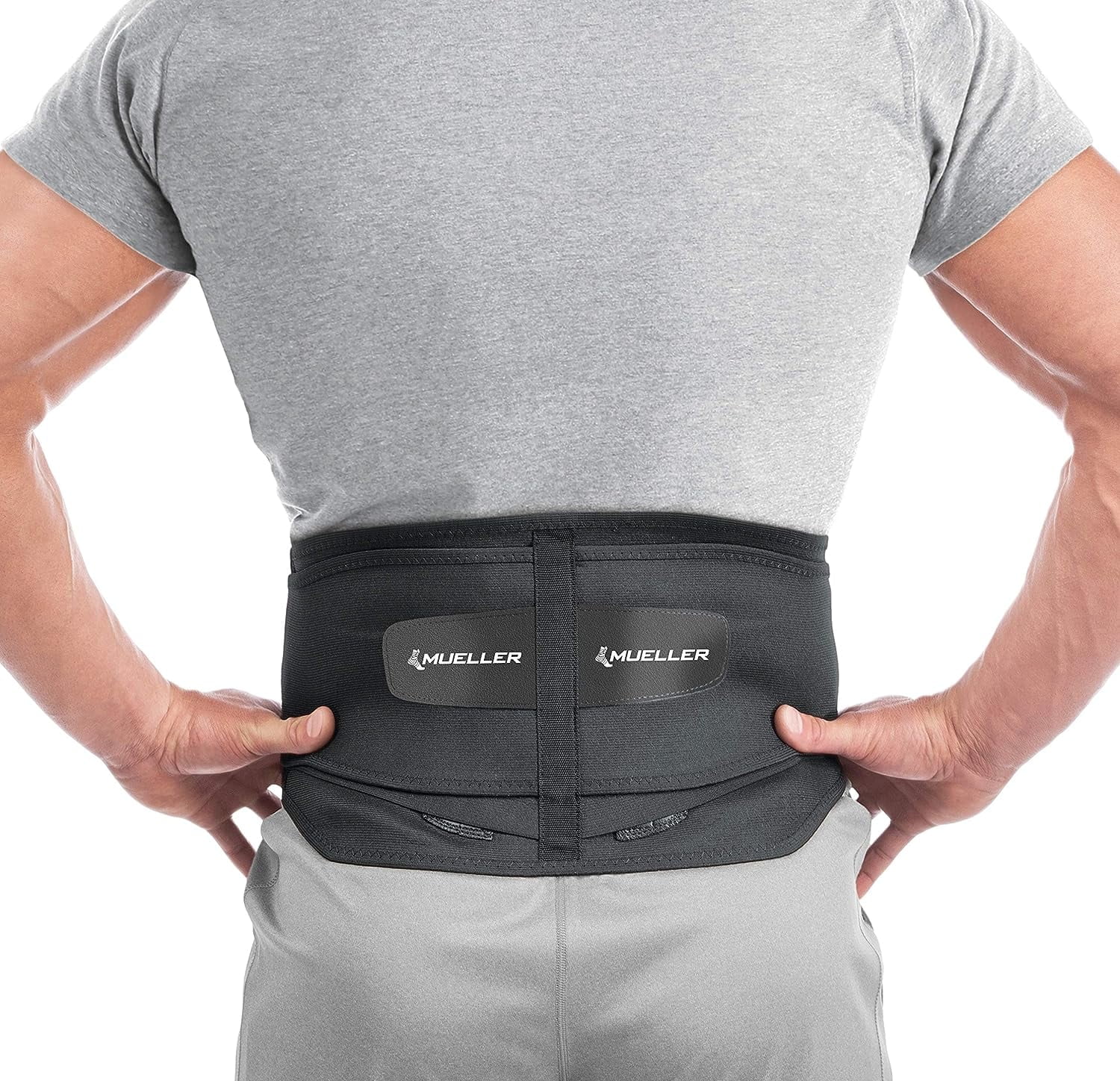 Mueller Adjustable Lumbar Back Brace, Removable Pad, Lower Back Support ...